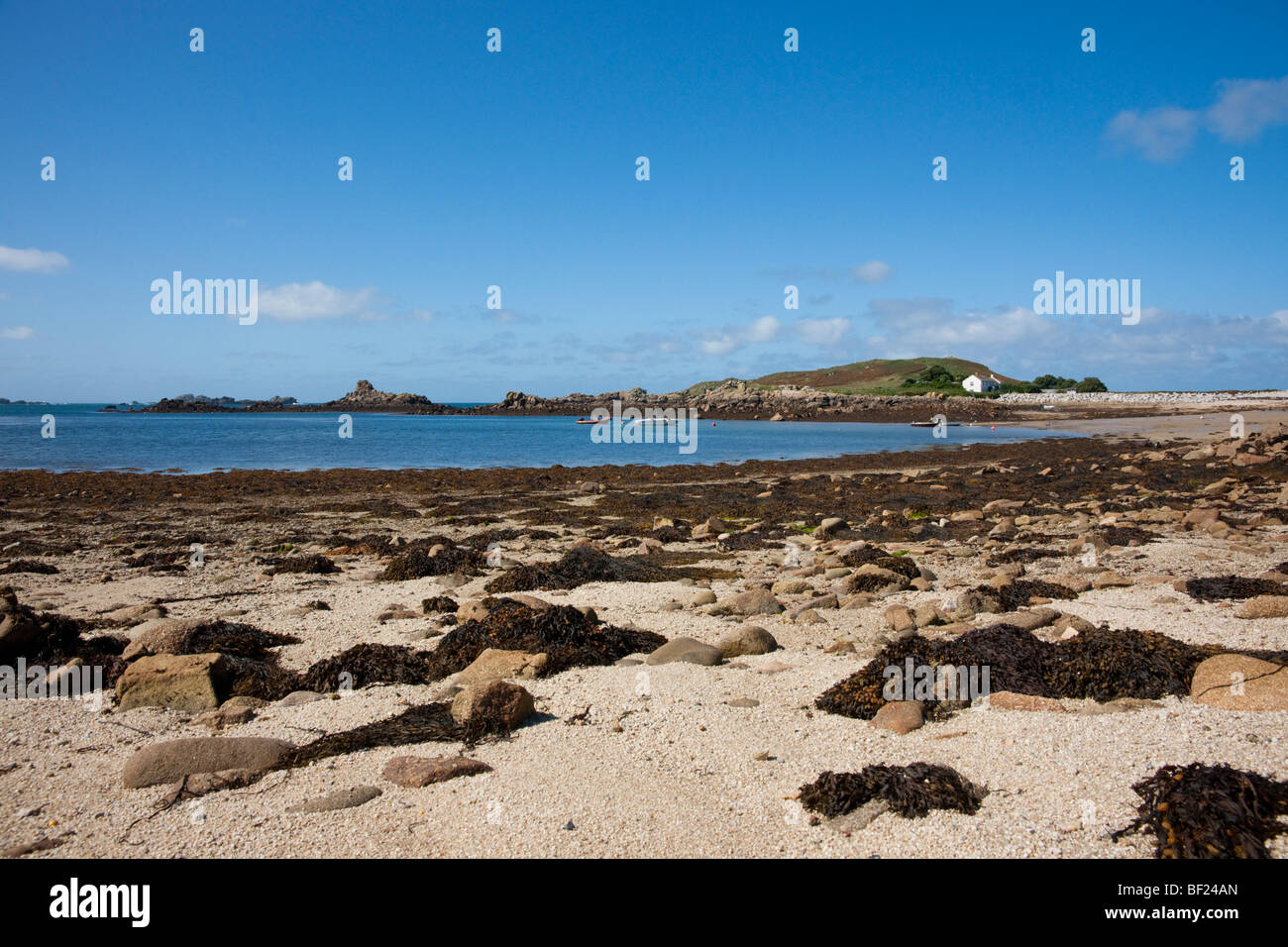 Great Porth beach, Bryher, Isles of Scilly Stock Photo - Alamy