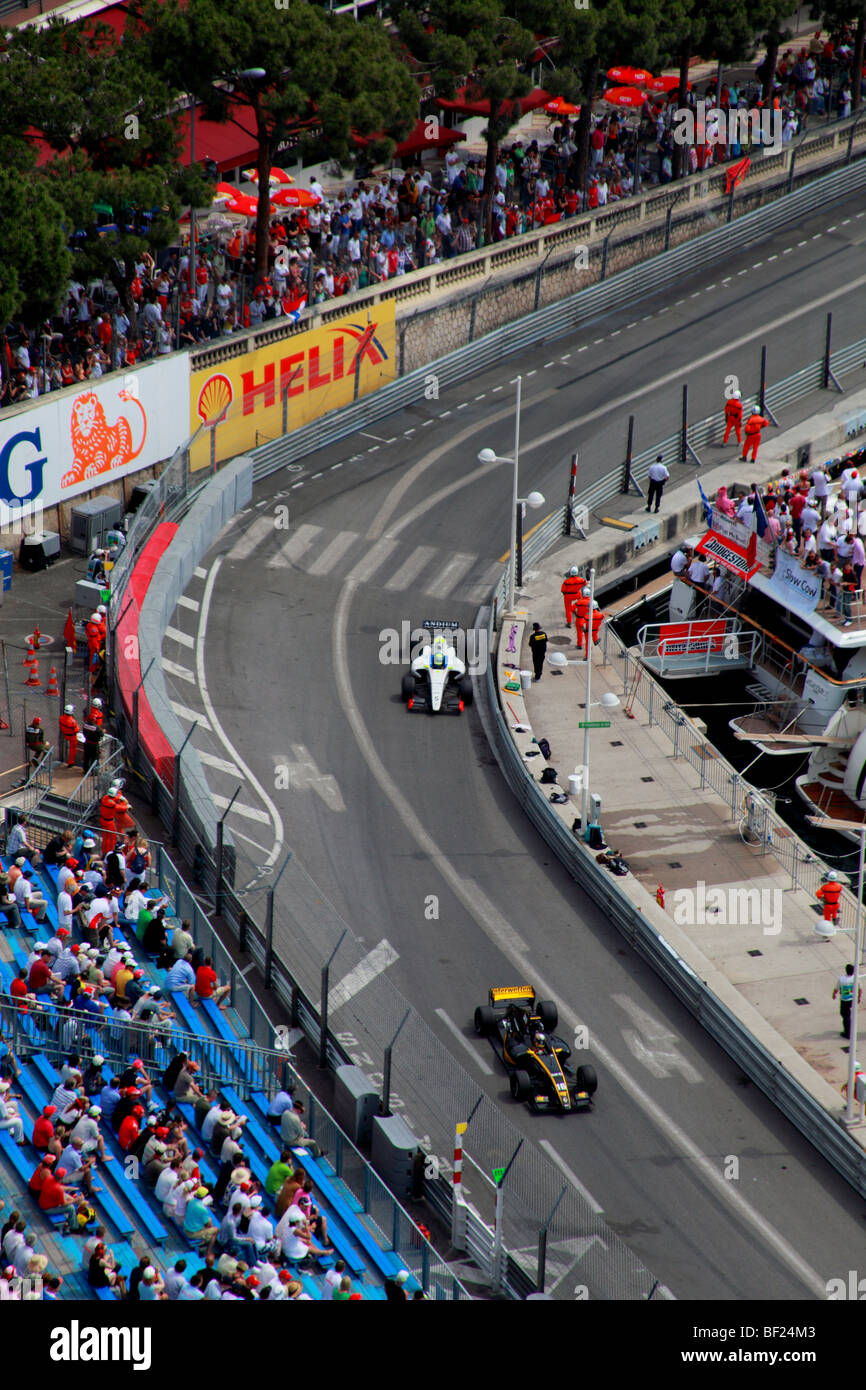 The crowded Monaco formula one stage during the Grand Prix Stock Photo ...