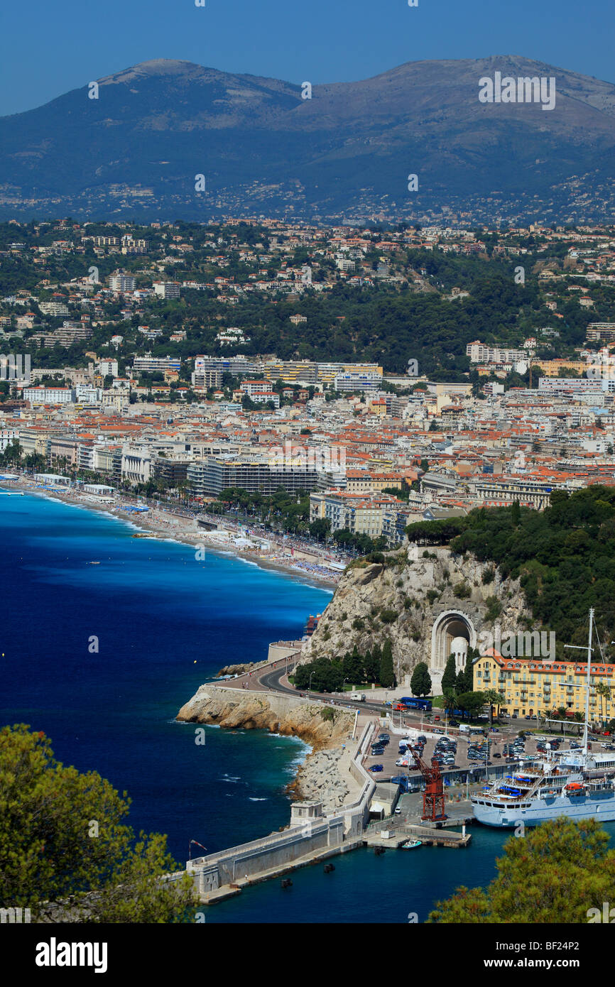 Overview of the city of Nice Stock Photo - Alamy