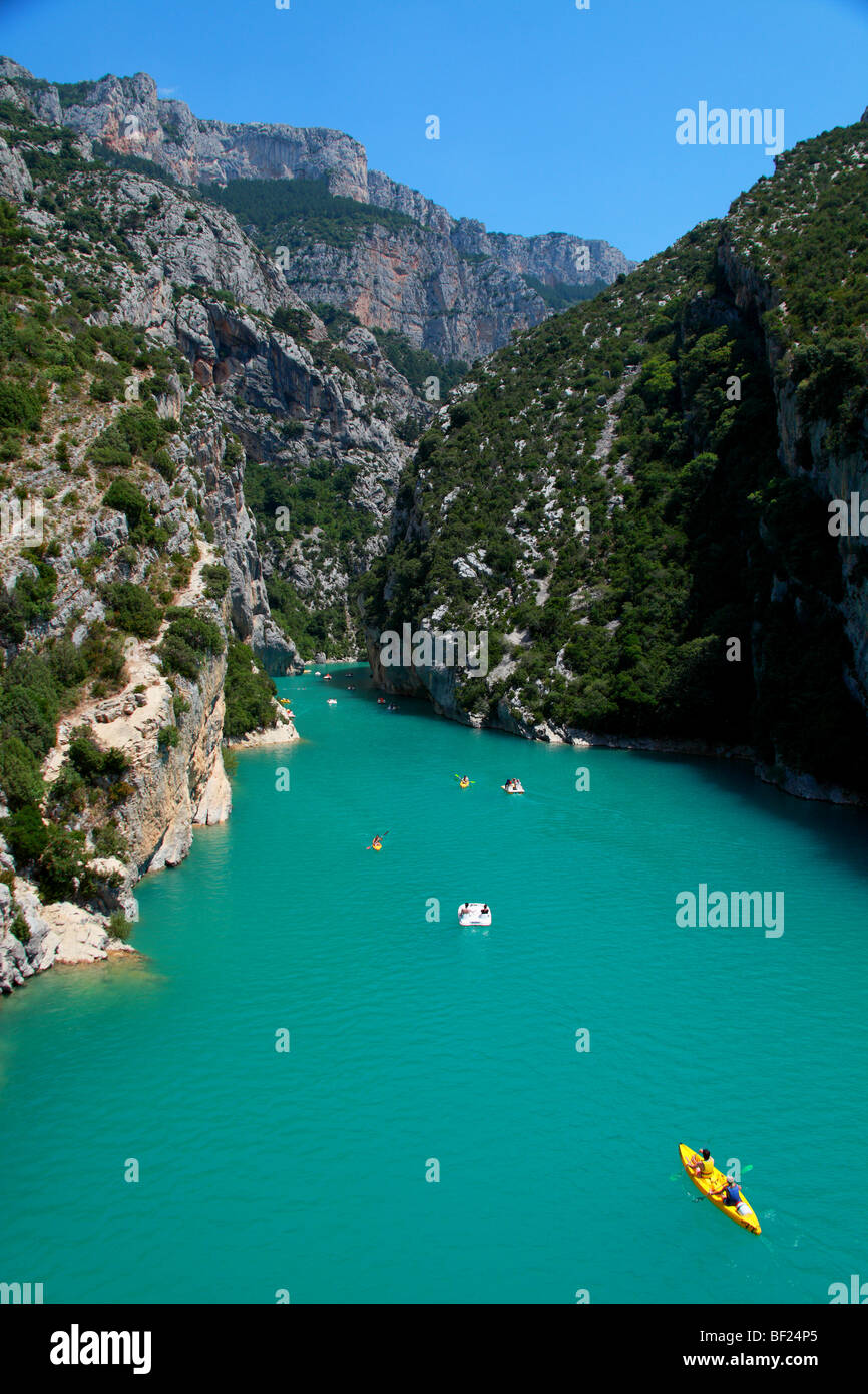 The canyon of the Verdon river in the Verdon national park Stock Photo ...