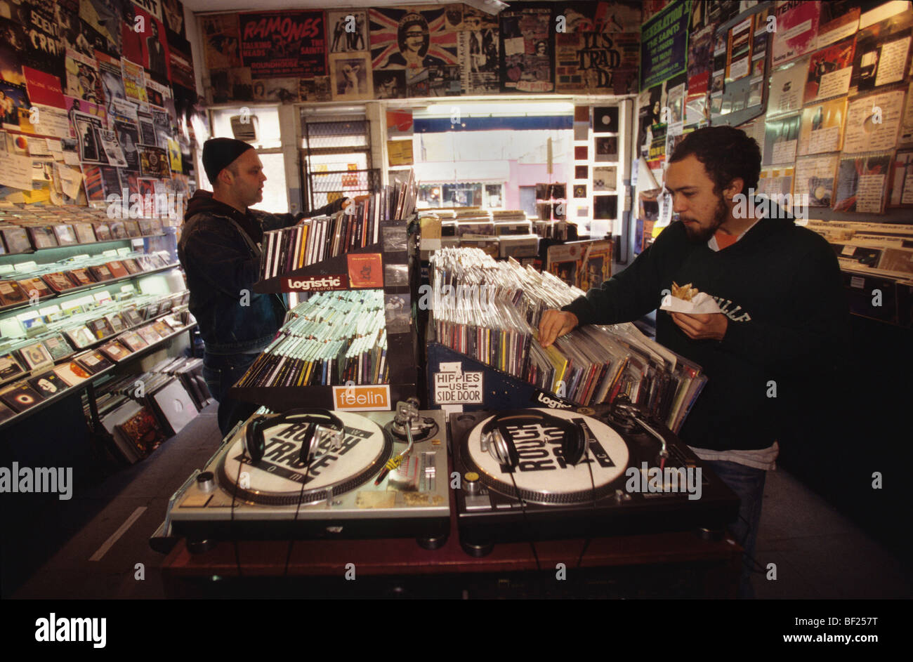 Rough Trade record shop interior Stock Photo - Alamy