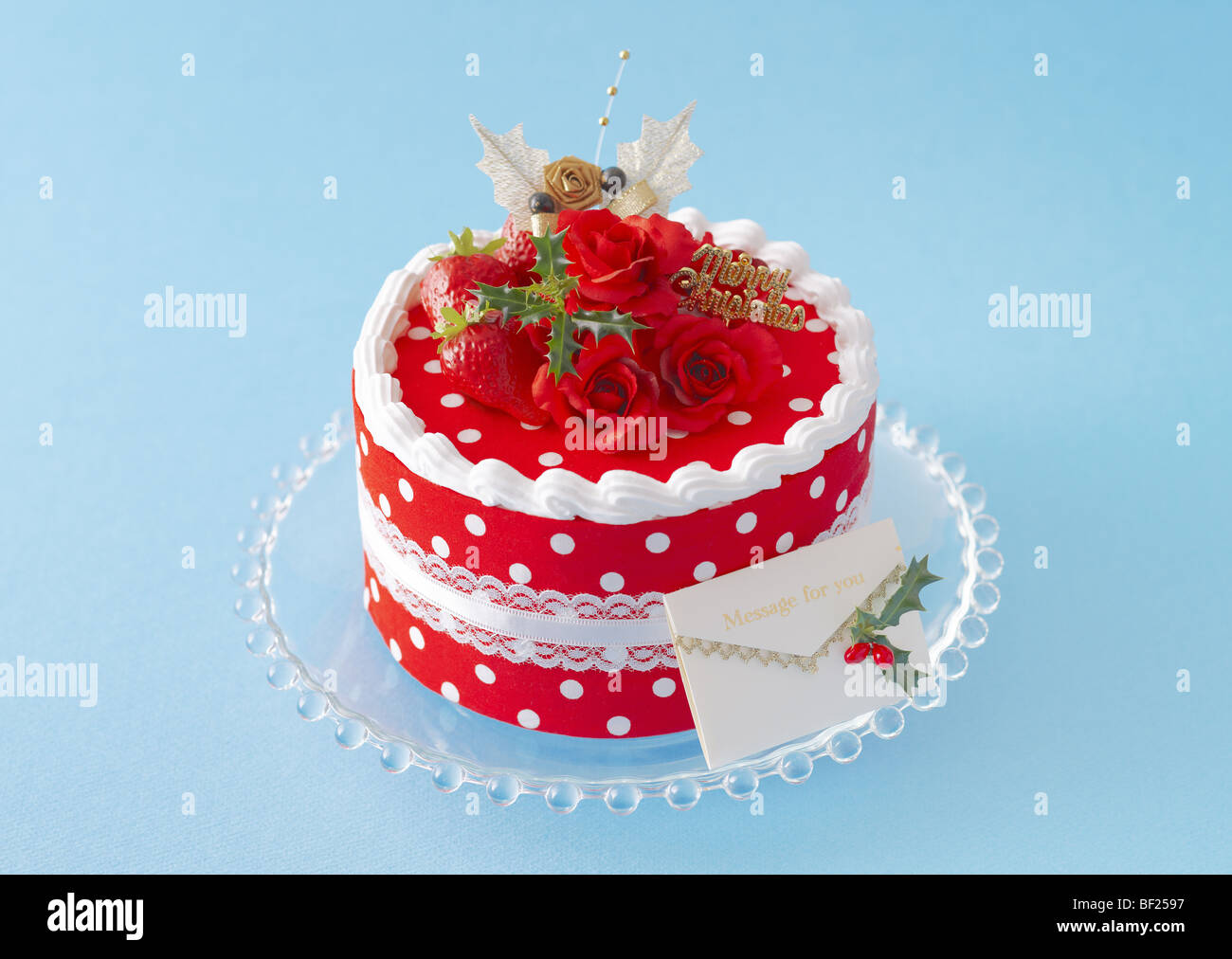 Vivid red color cake hi-res stock photography and images - Alamy