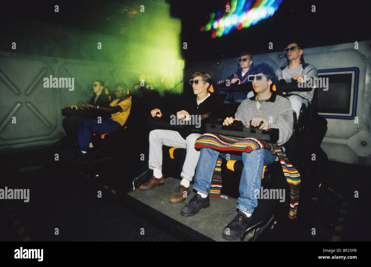 3-D experience, Sega World, Virtual Reality, Trocadero. London, England ...