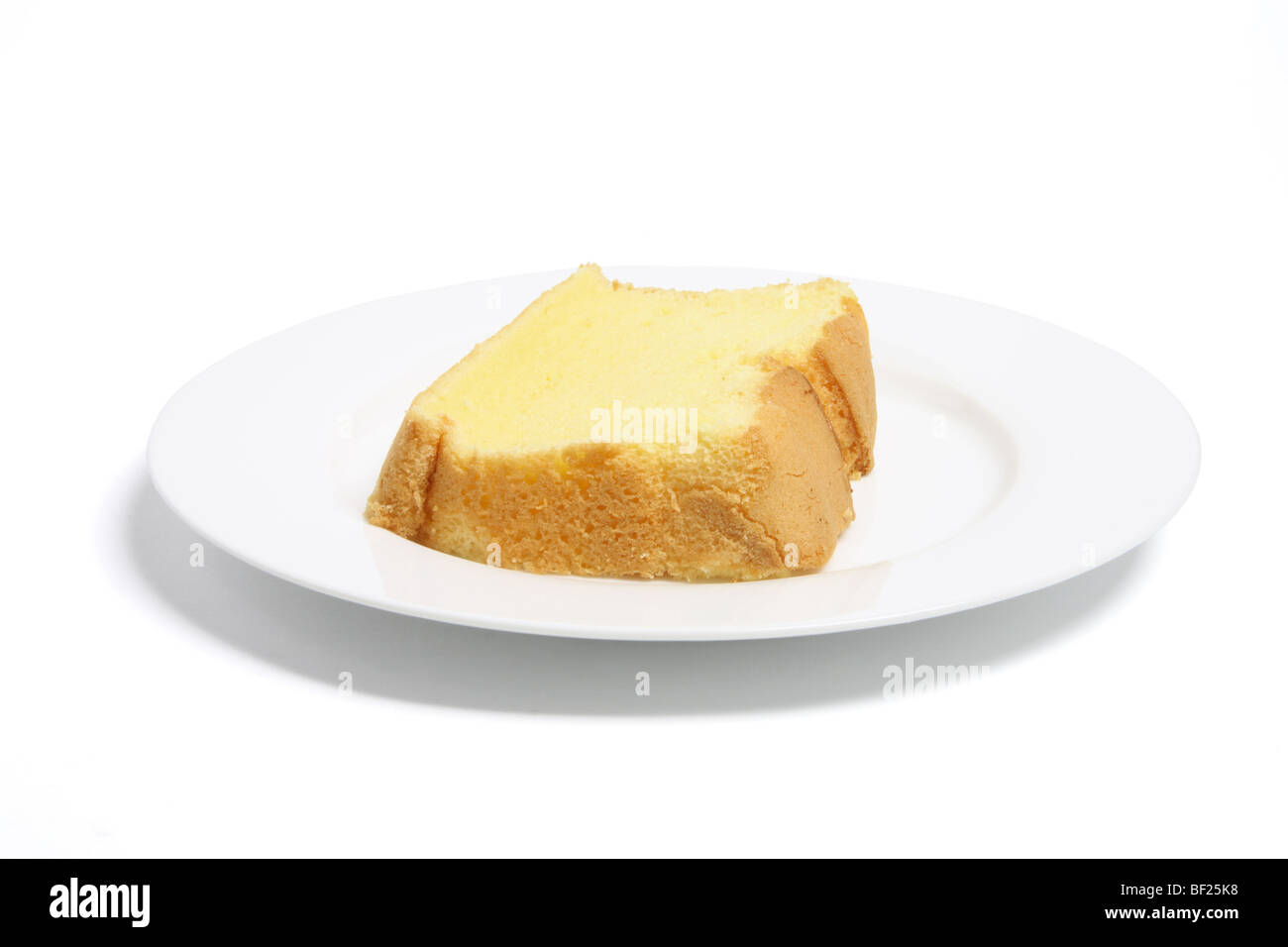 Sponge Cake on Plate Stock Photo - Alamy