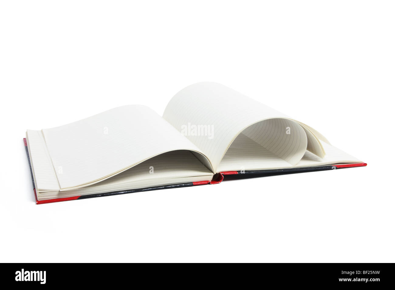 Open Note Book Stock Photo - Alamy