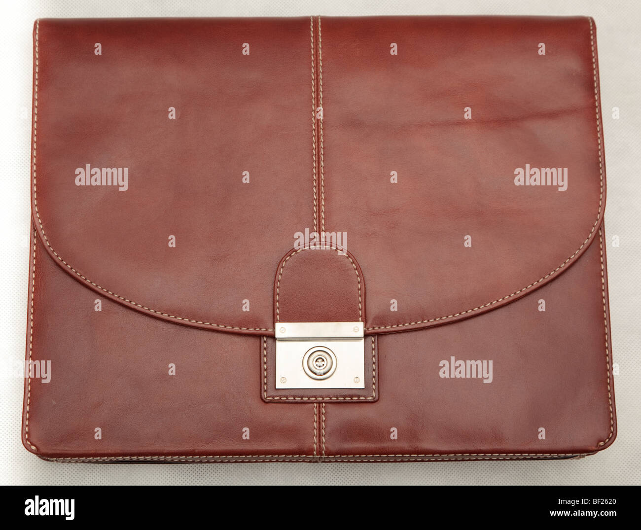 Fashionable men's portfolio. Leather portfolio. Isolated object on a ...