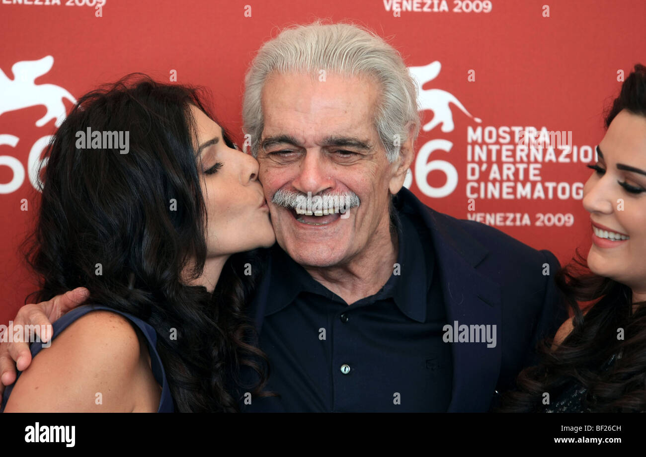 BASMA HASSAN OMAR SHARIF AL MOSAFER.PHOTOCALL..66TH VENICE FILM ...