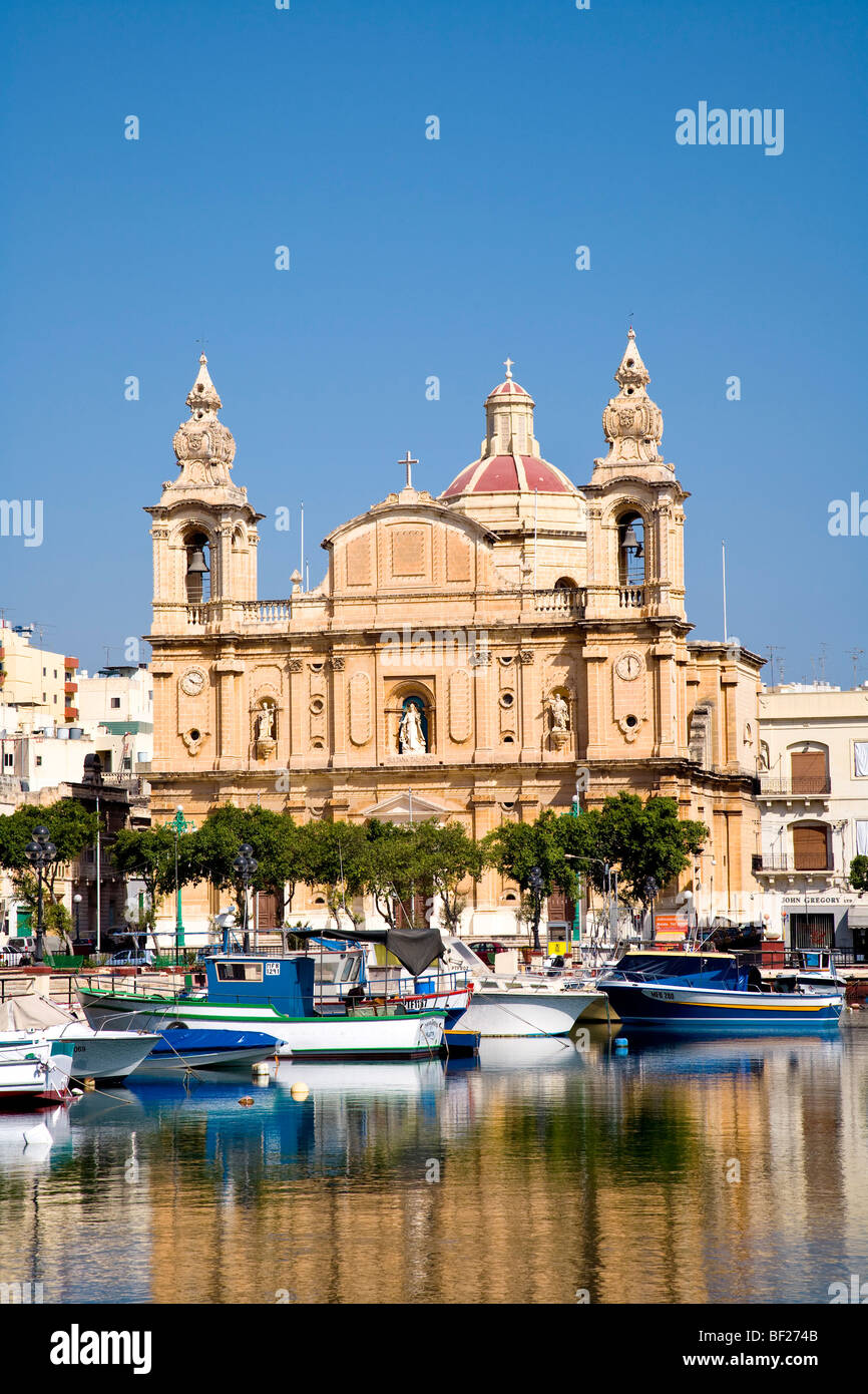 Malta msida harbour st joseph hi-res stock photography and images - Alamy