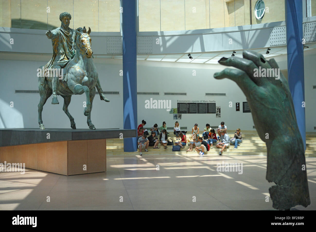 Interior view of the Capitoline Museum, view at Imperial Roman ...