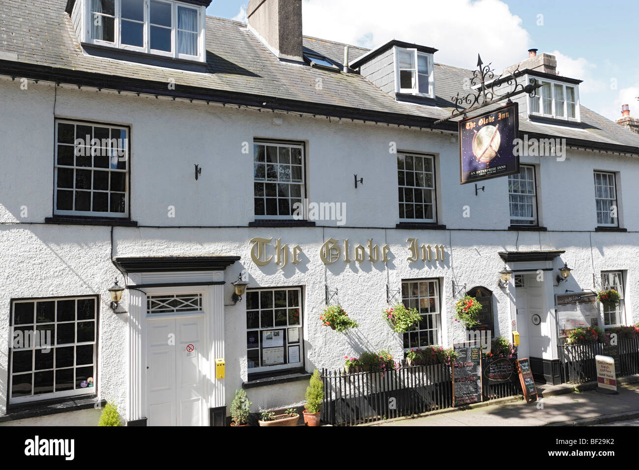 The Globe Inn restaurant, Chagford, Dartmoor, Devon, England, United ...