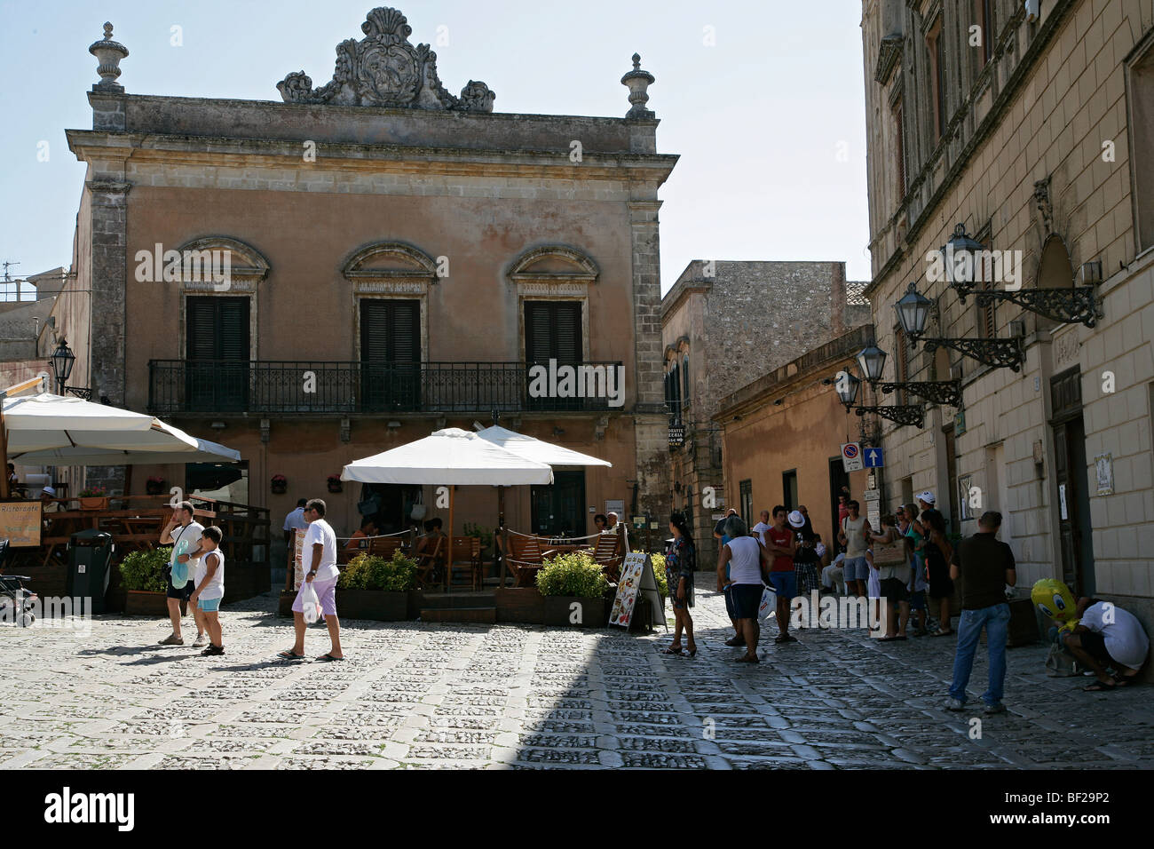 The ancient, walled, mountain City of Erice in Sicily, Italy, Europe ...