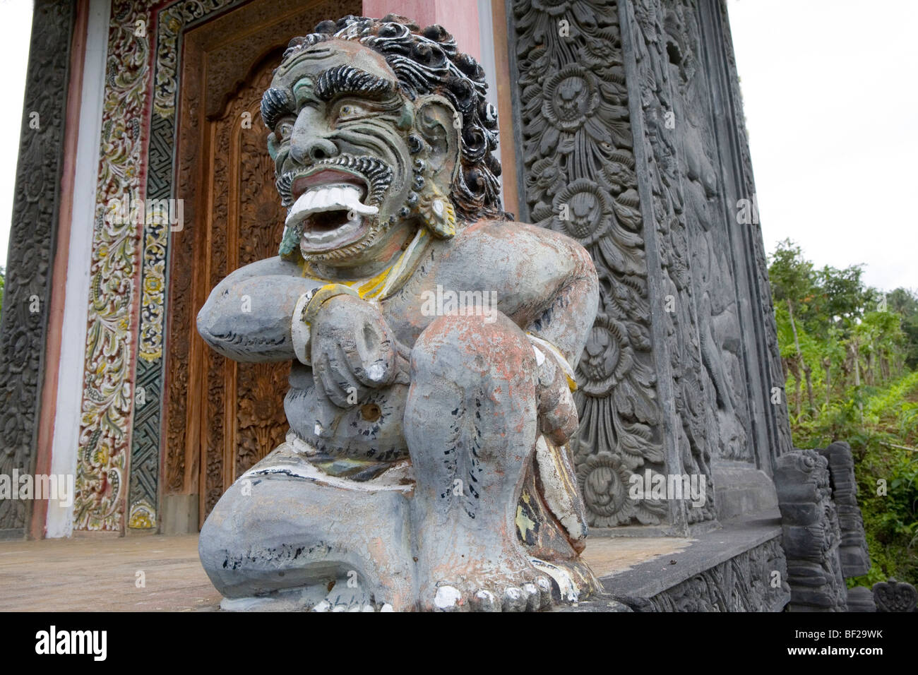 Balinese Temple statue, Bali, Indonesia Stock Photo - Alamy