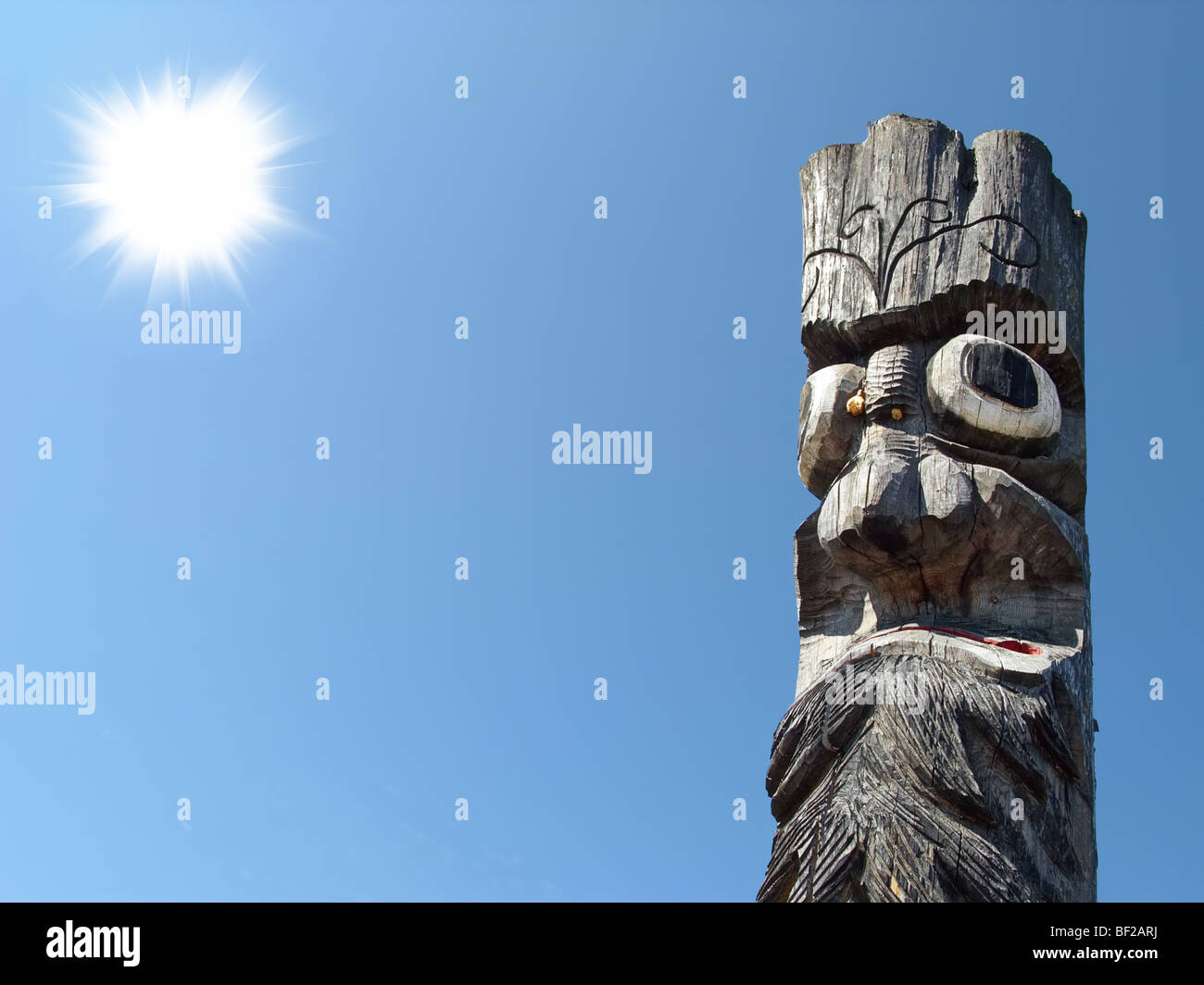 Wooden Idol - jangseung Stock Photo - Alamy