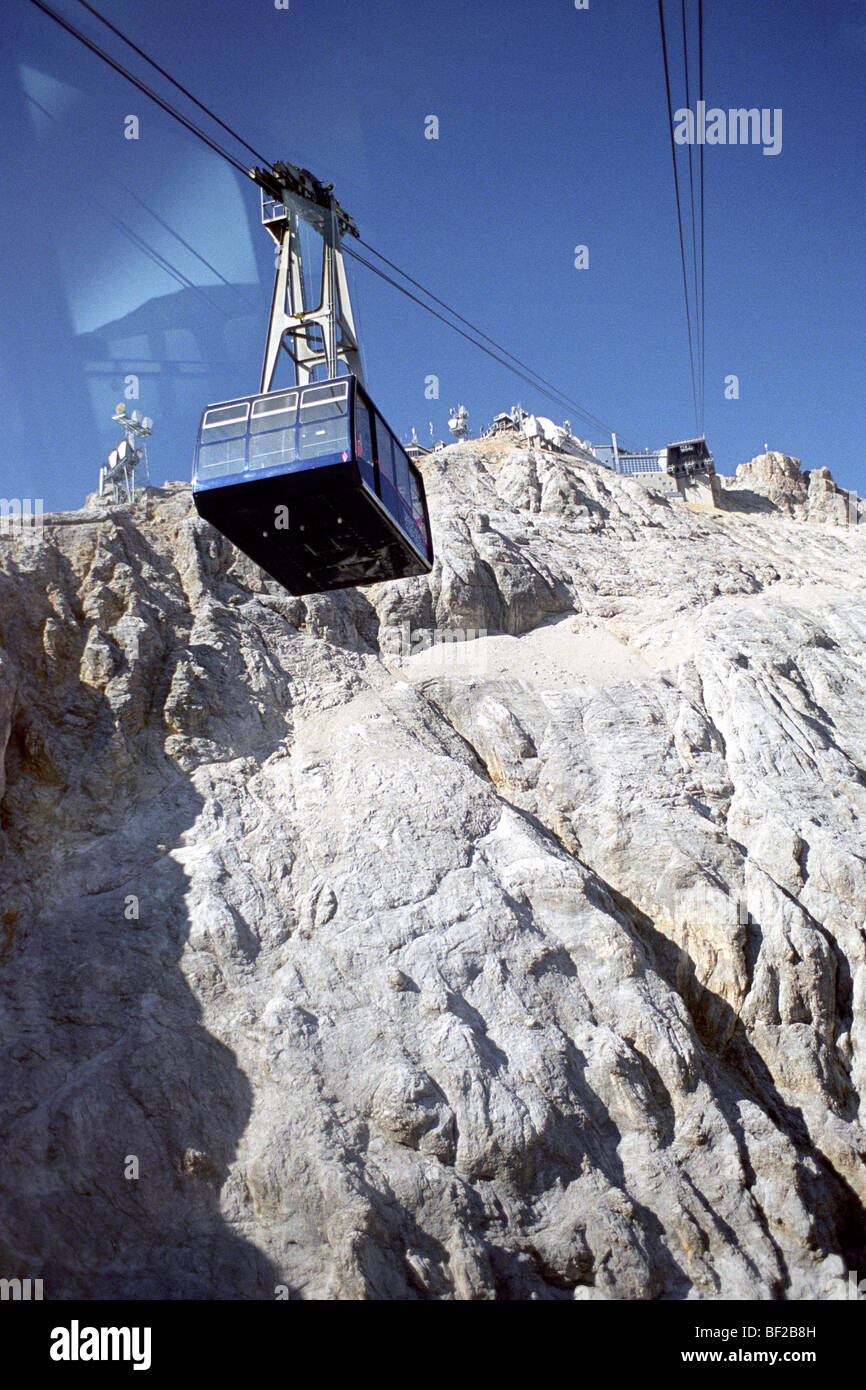 Cablecar, Zugspitze Mountain, Garmisch-Partenkirchen, Bavaria, Germany ...