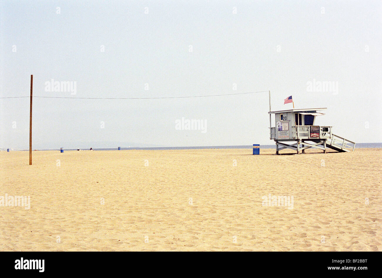 Life guard shack, Santa Monica, Los Angeles, California, USA Stock ...