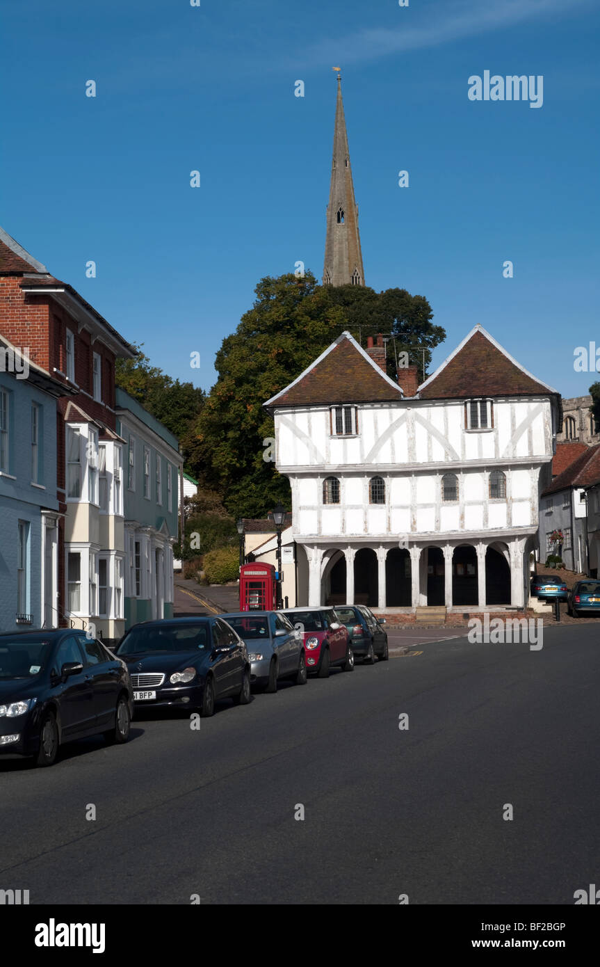 Thaxted Essex Town Street looking towards the Guildhall Stock Photo - Alamy