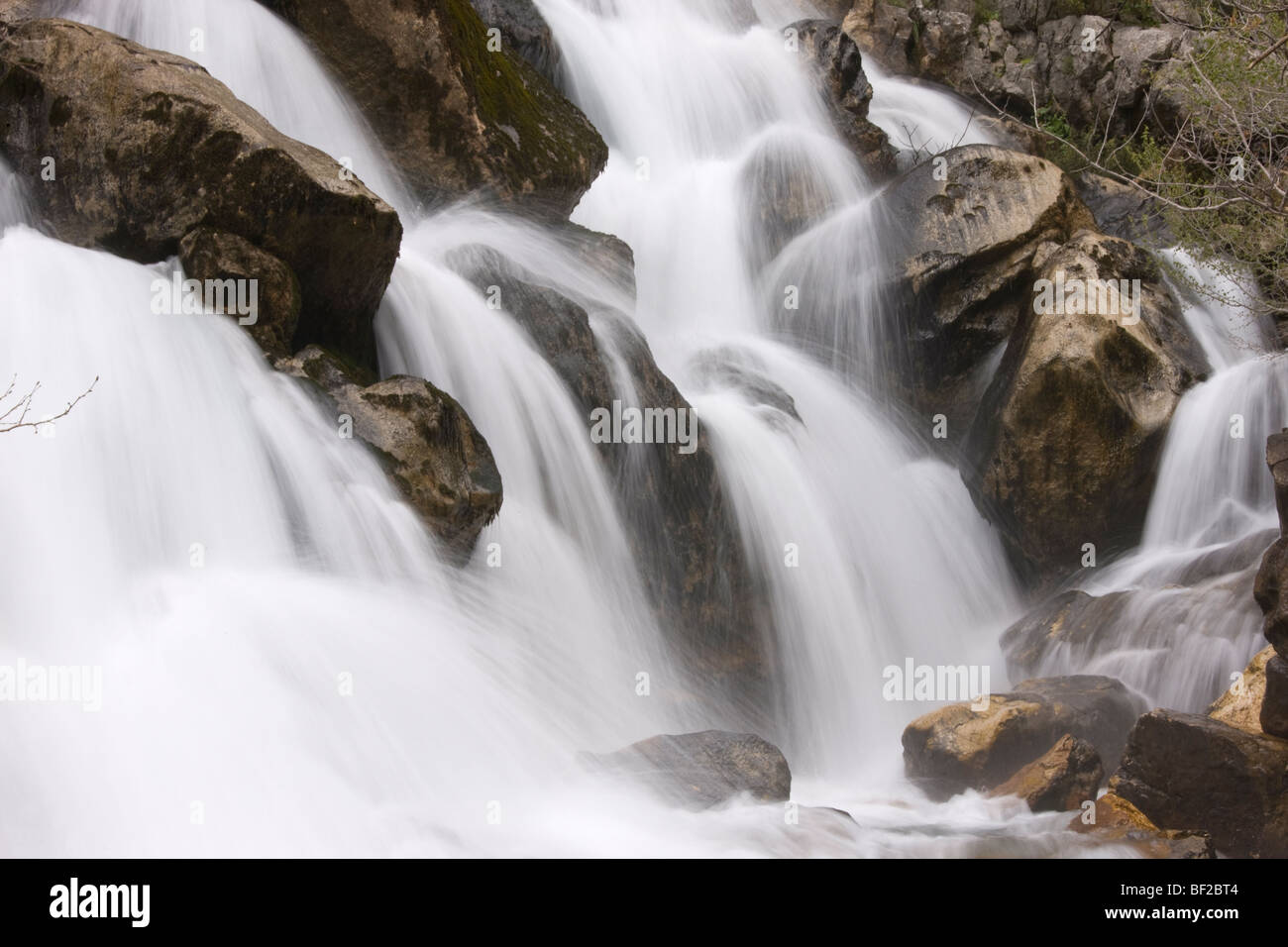 Side stream flowing from springs into the Manavgat river valley, Taurus ...
