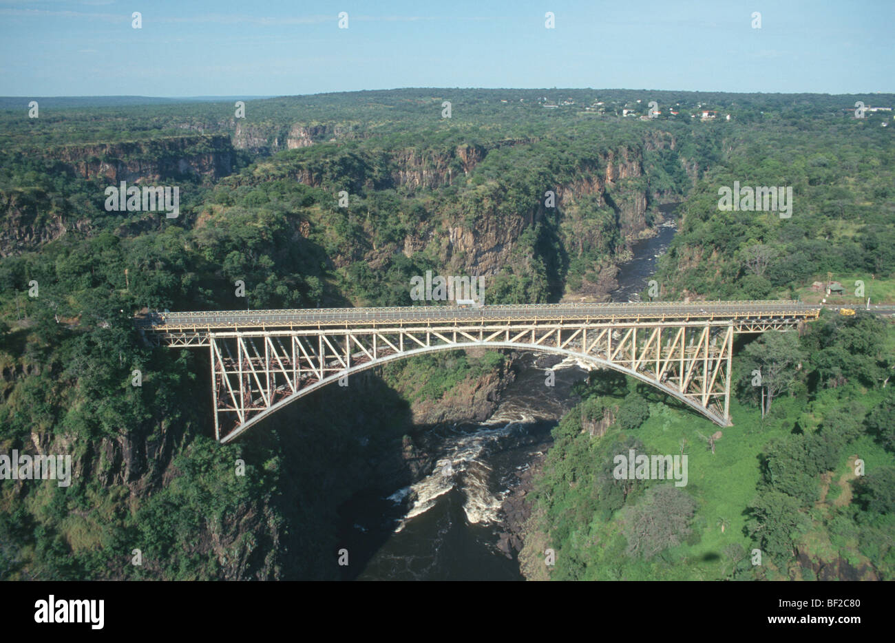 Bridge over Zambezi River, Victoria Falls, Zimbabwe Stock Photo - Alamy