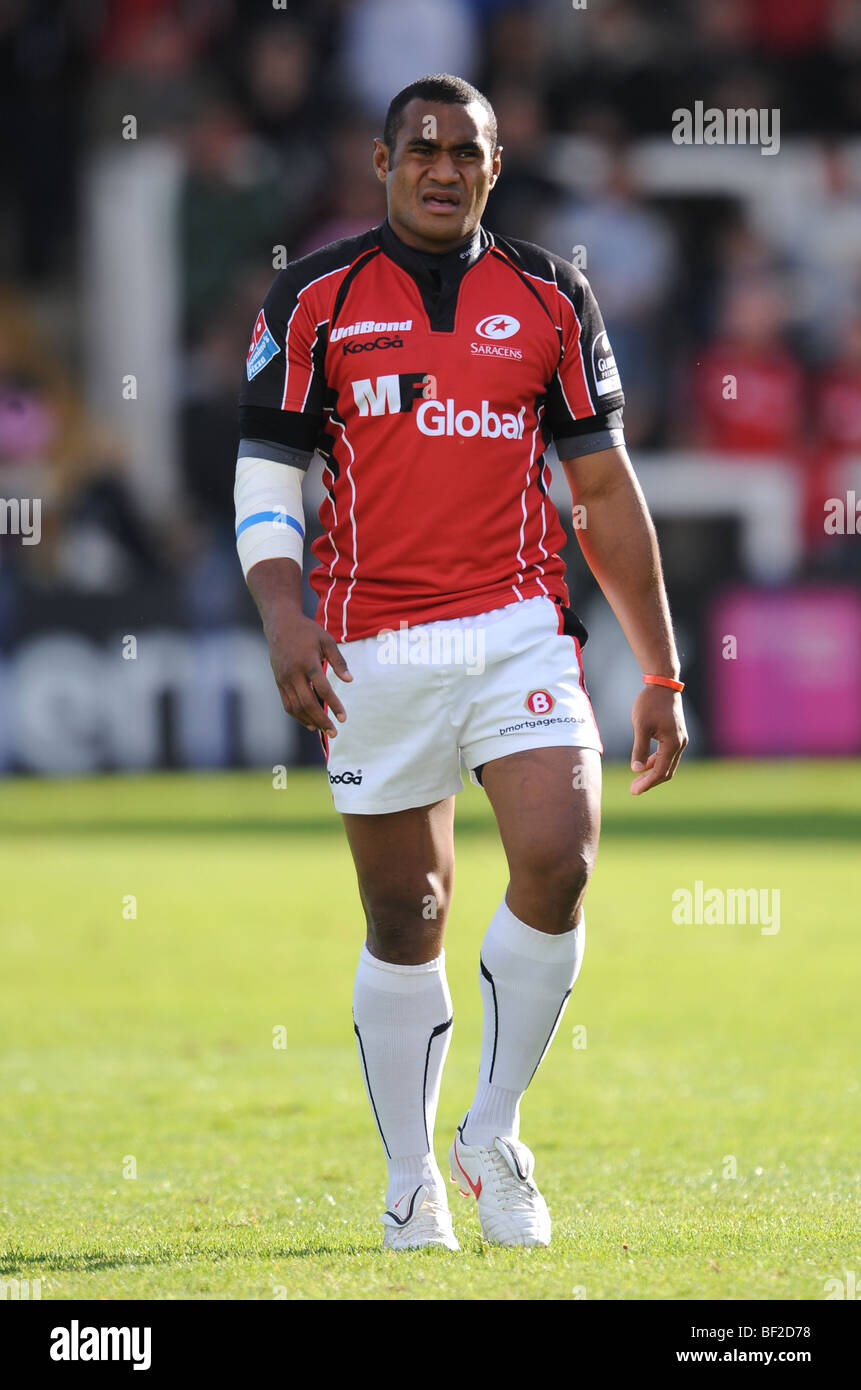 KAMELI RATUVOU SARACENS RUFC KINGSTON PARK NEWCASTLE ENGLAND 04 October ...