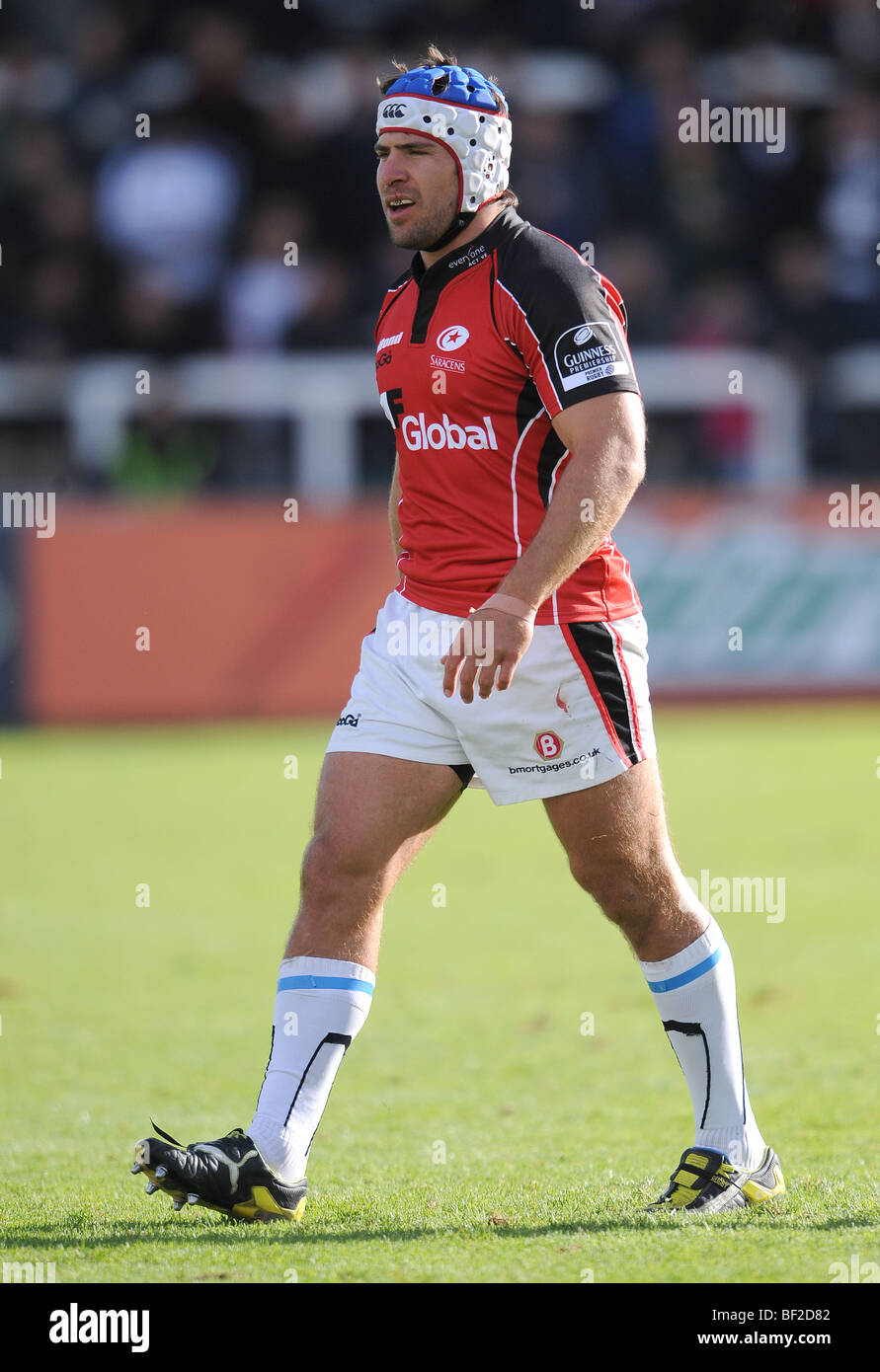 FABO ONGARO SARACENS RUFC KINGSTON PARK NEWCASTLE ENGLAND 04 October ...