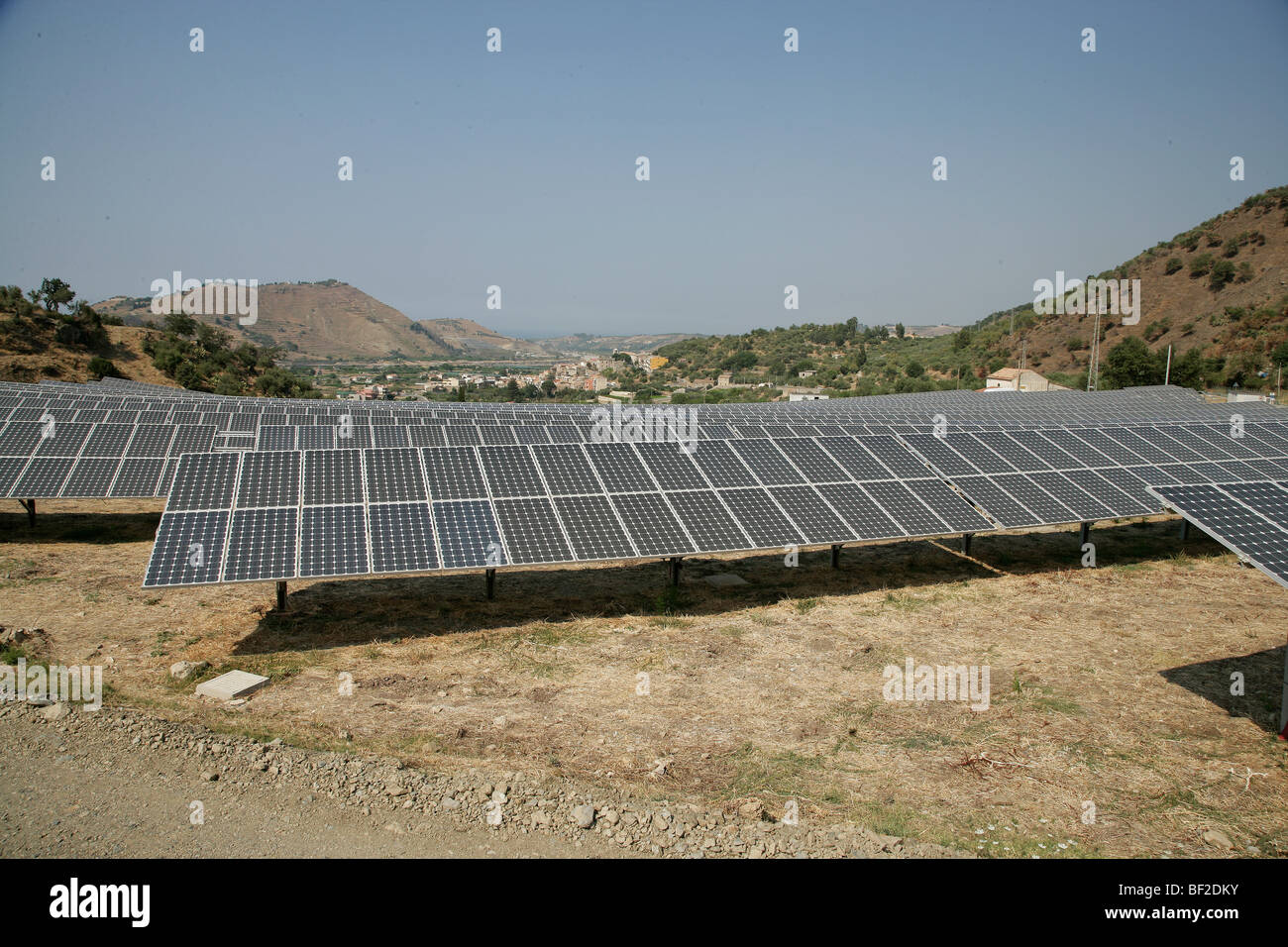 A solar panel field in north east Italy, Europe Stock Photo - Alamy