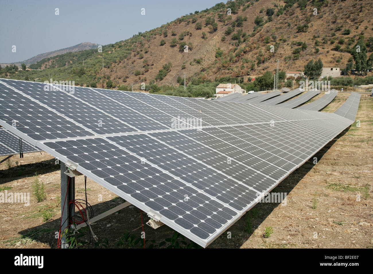 A solar panel field in north east Italy, Europe Stock Photo - Alamy