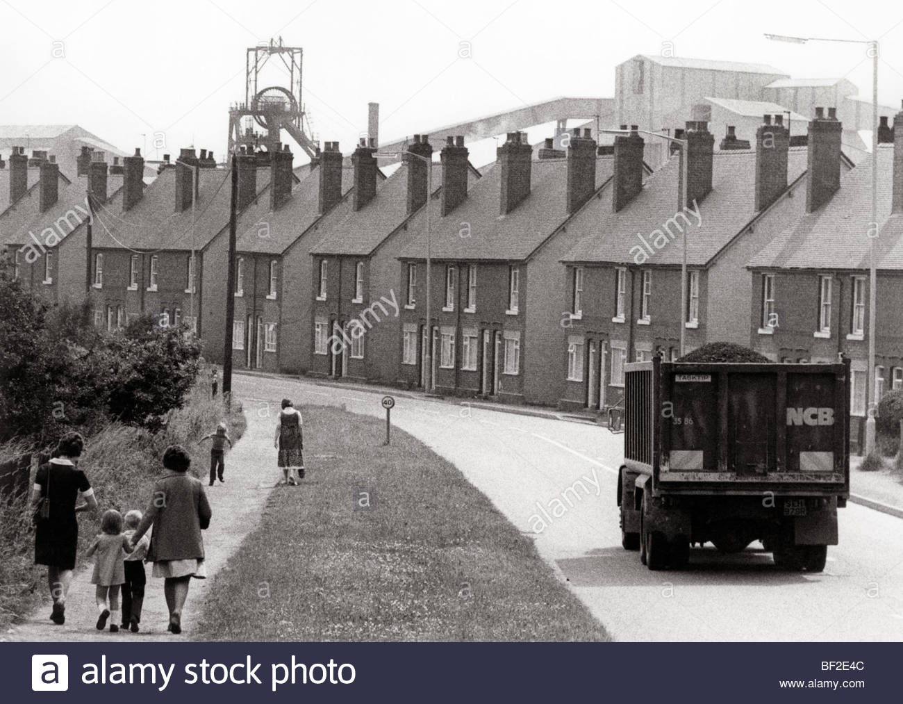 Colliery Houses Miners Houses Stock Photos & Colliery Houses Miners ...