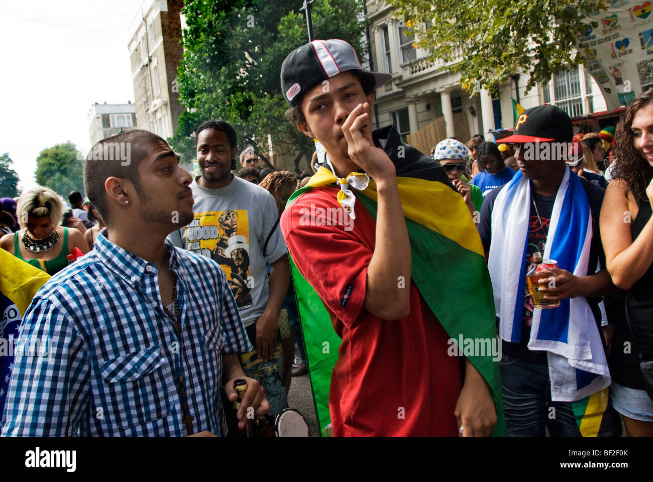 street parties in the backstreets during annual Notting Hill festival ...
