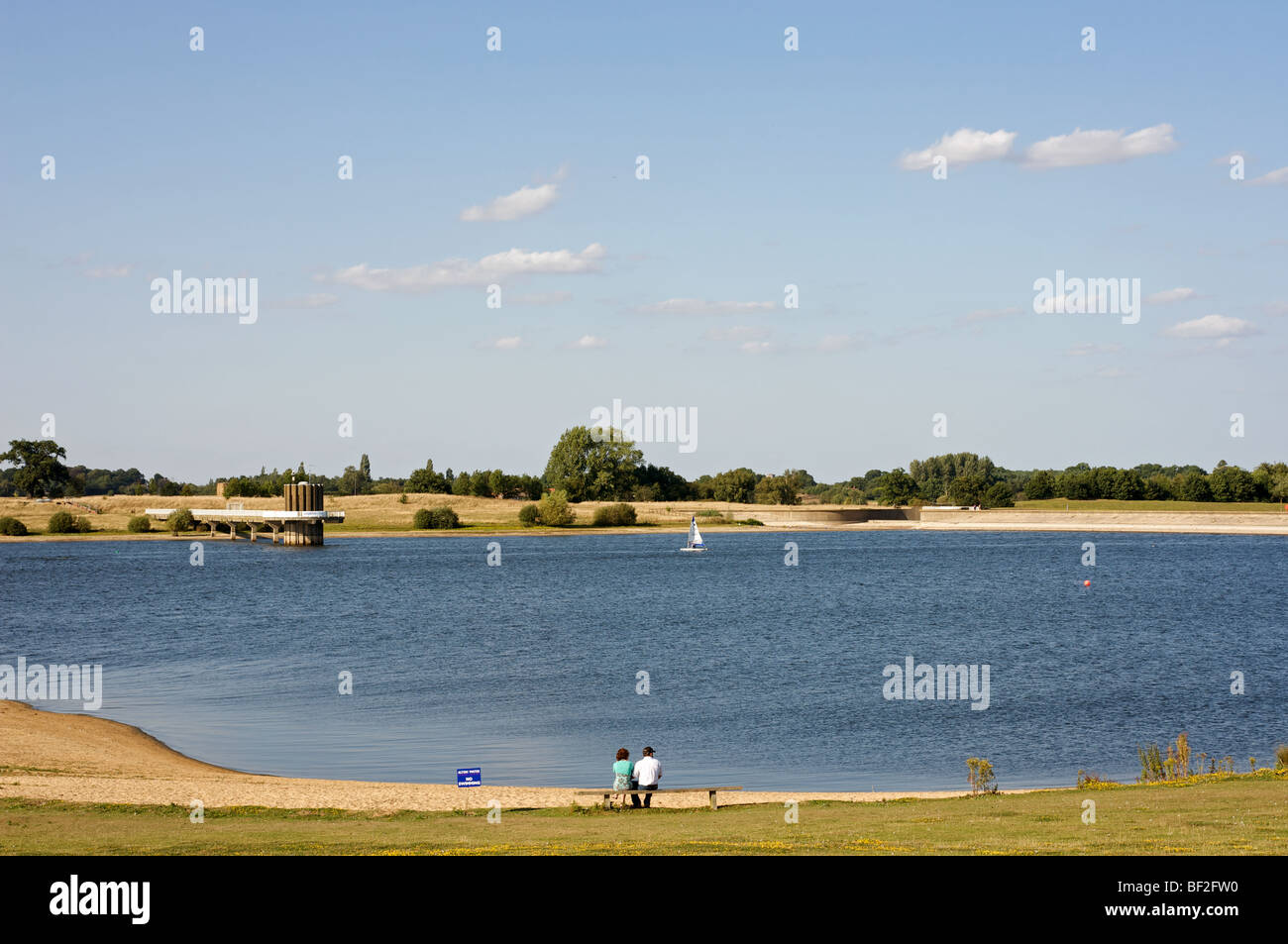 Water reservoir, Suffolk, UK Stock Photo - Alamy