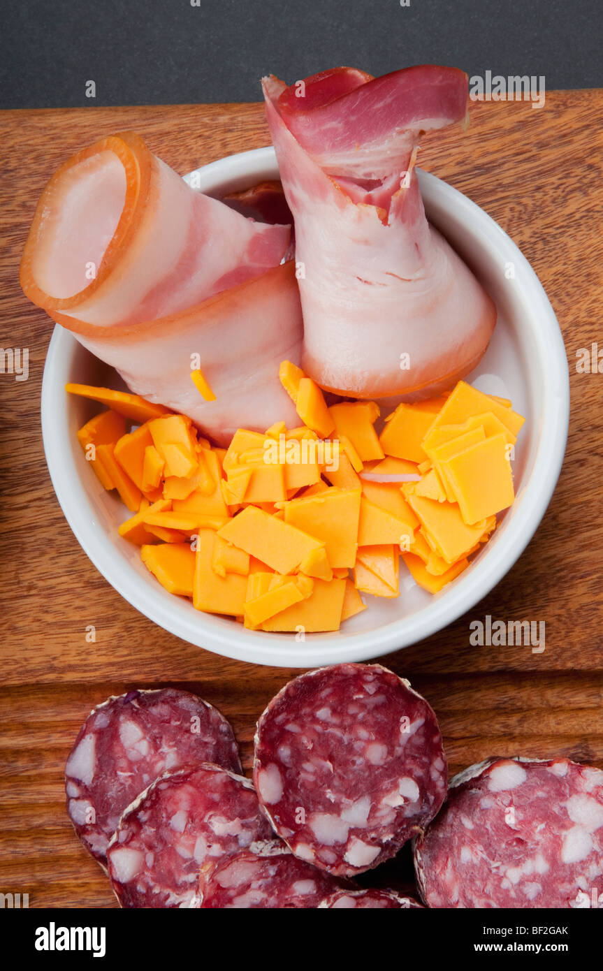 Salami bacon hi-res stock photography and images - Alamy