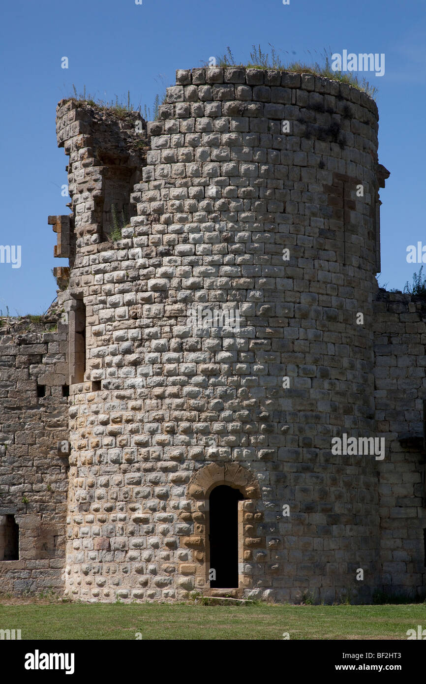 France, Puivert Castle, The Chateau de Puivert- Cathar castle, One of ...