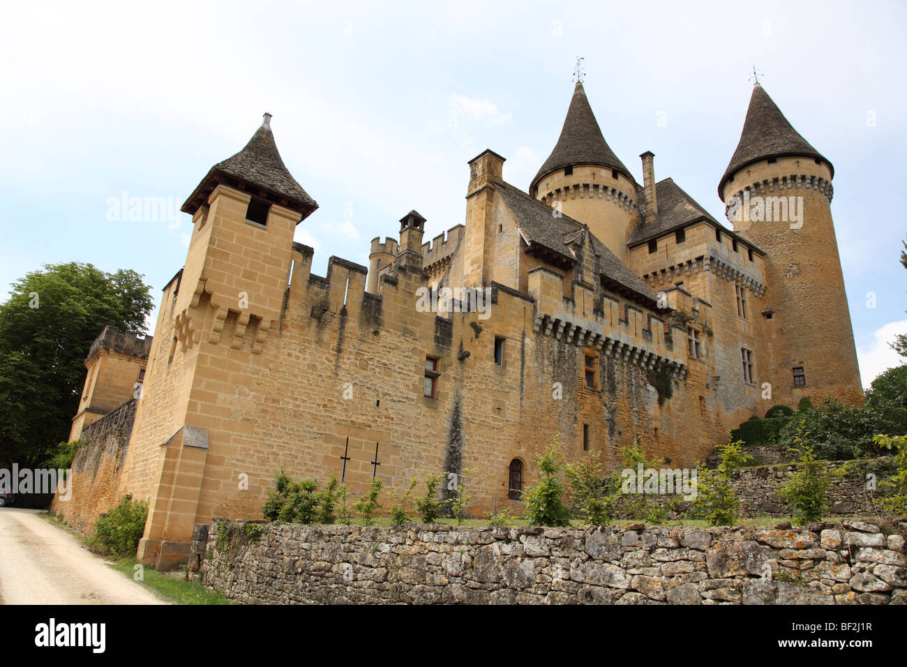 France, Puymartin Castle, Exterior Stock Photo - Alamy