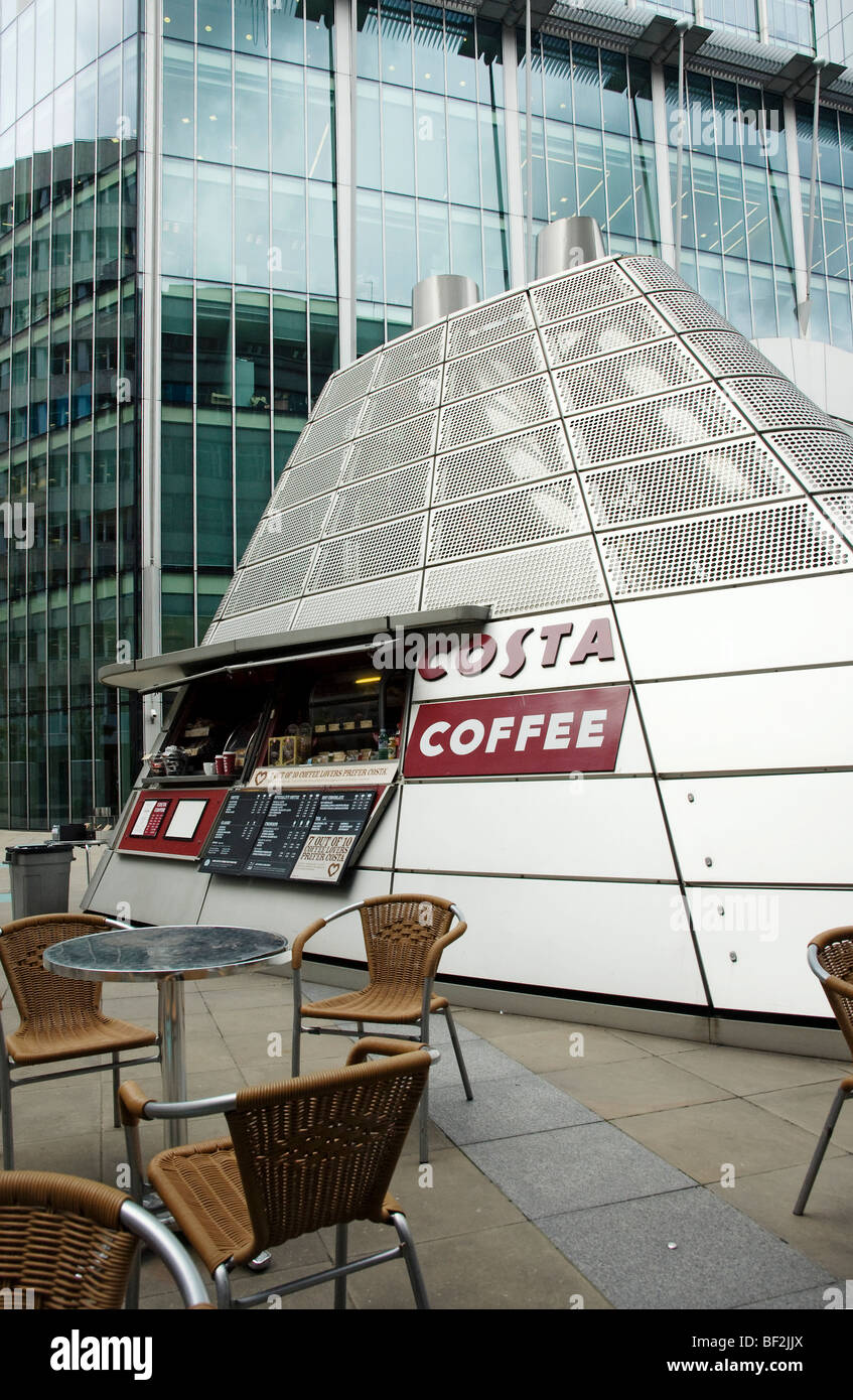 Costa coffe stall in Ropemaker Street, London Stock Photo - Alamy