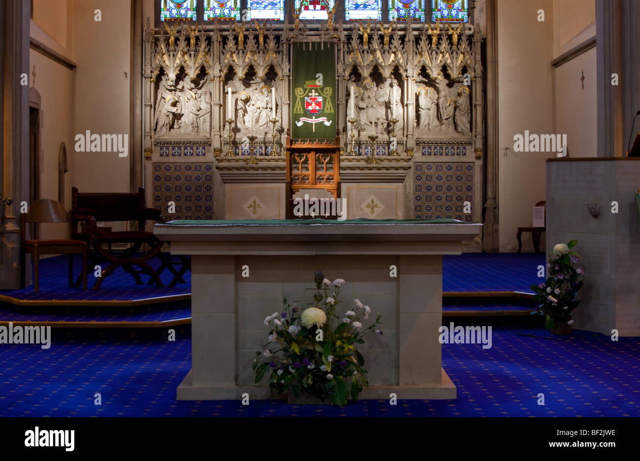 The High Altar and Reredos inside the Roman Catholic Cathedral in ...