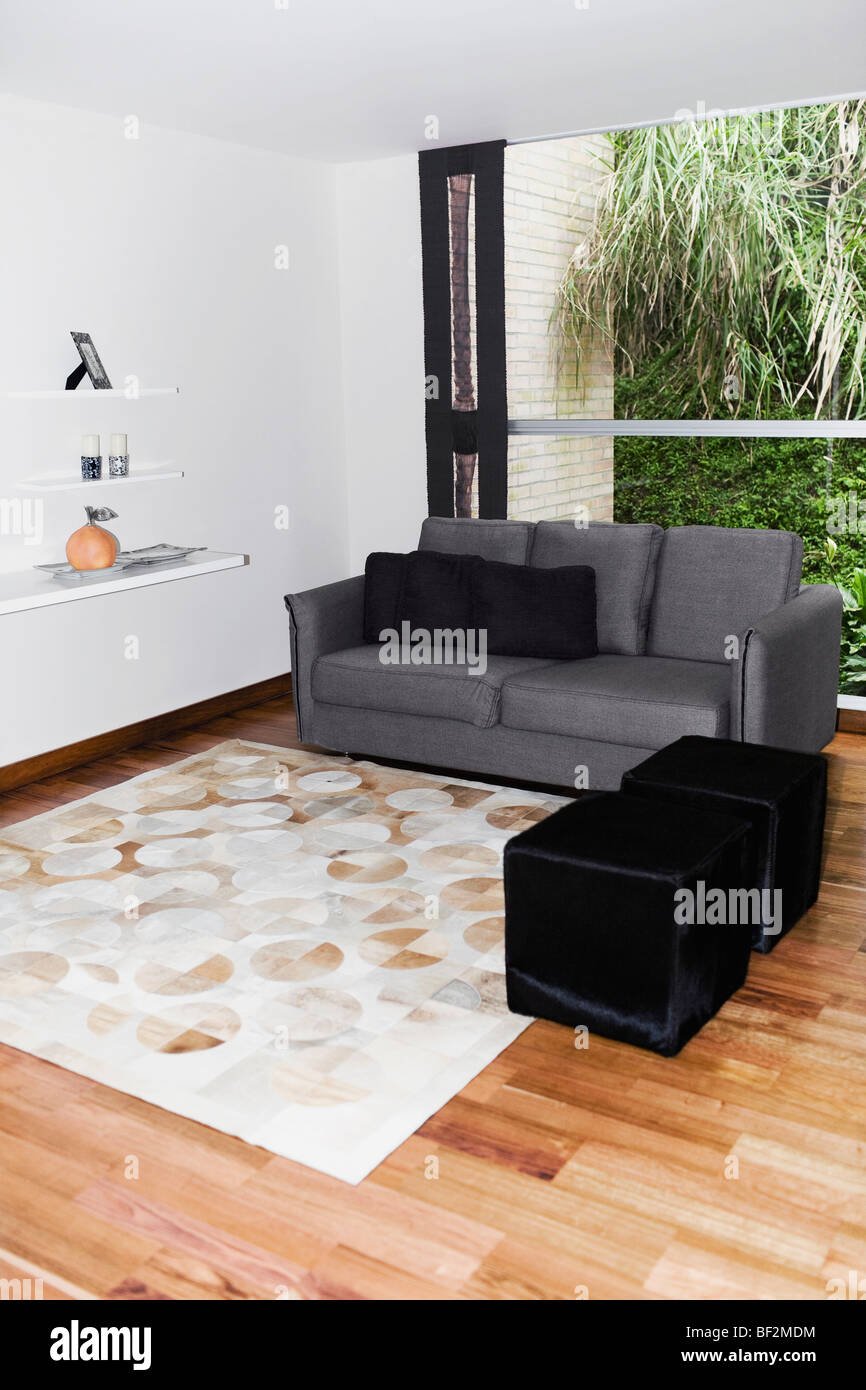 Interiors of a living room Stock Photo - Alamy