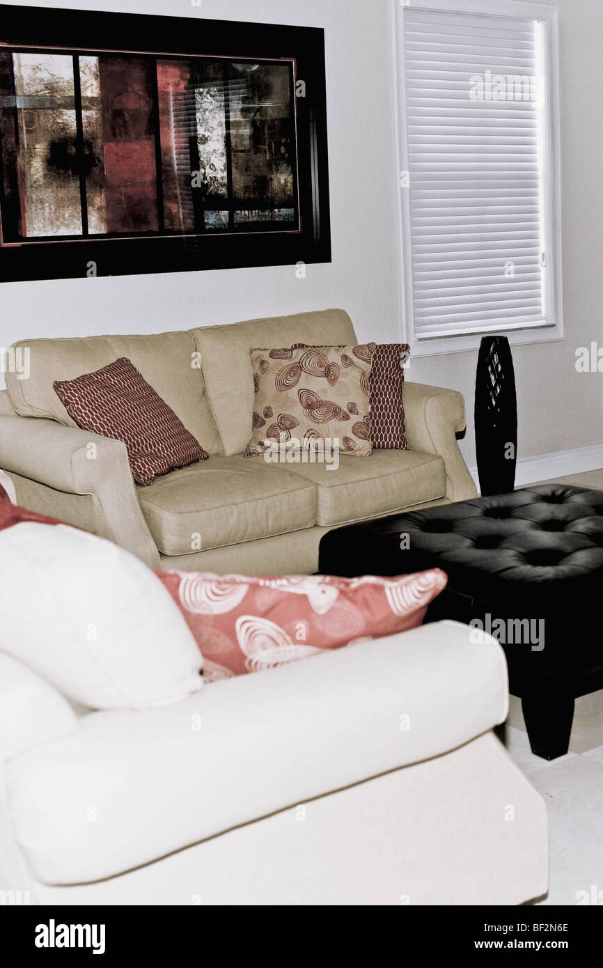 Interiors of a living room Stock Photo - Alamy