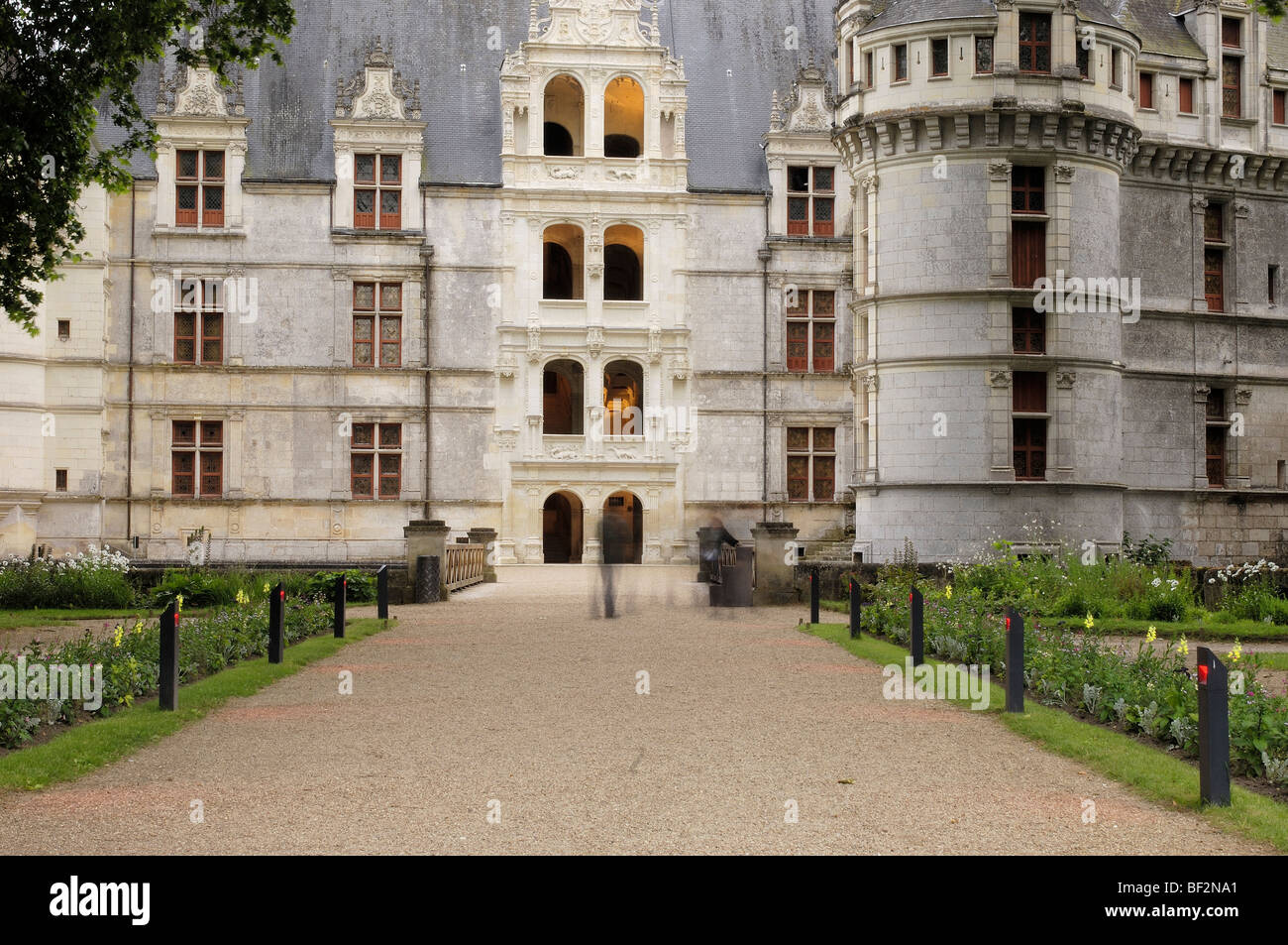 Azay- le- Rideau chateau. Castle of Azay-le-Rideau,built in Renaissance ...