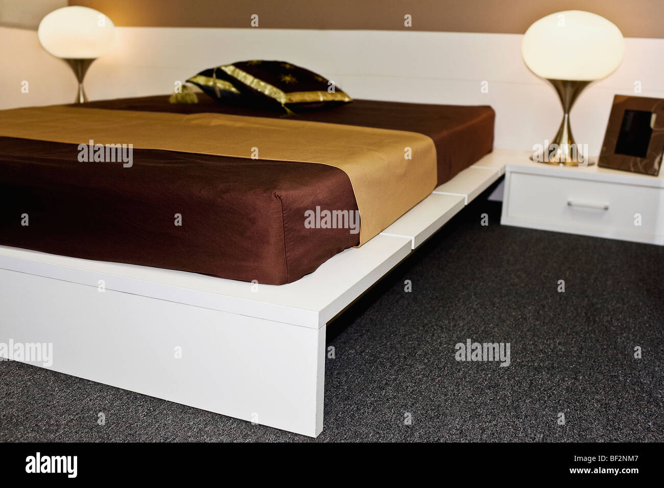 Interiors of a bedroom Stock Photo - Alamy