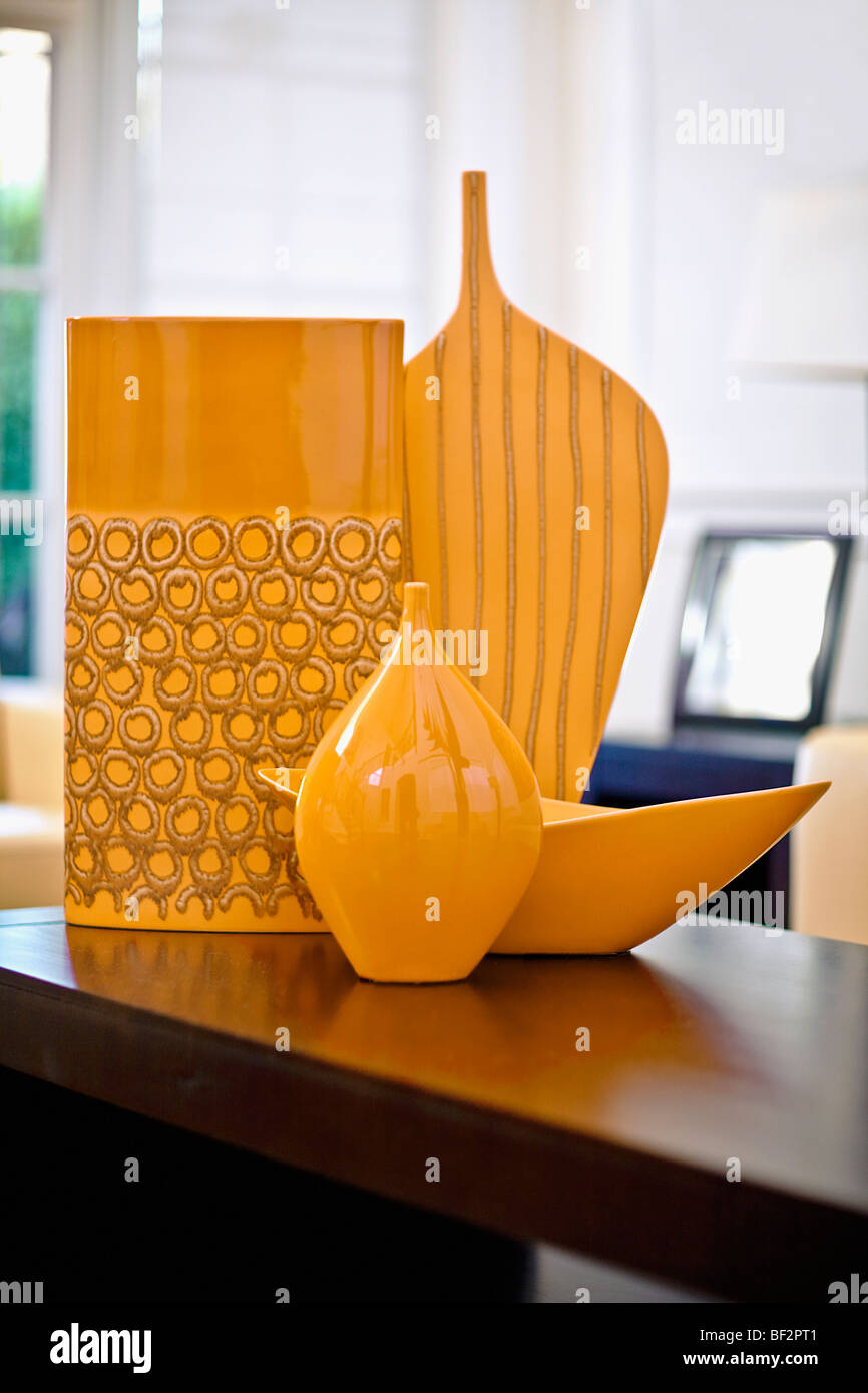 Showpieces on a table Stock Photo - Alamy