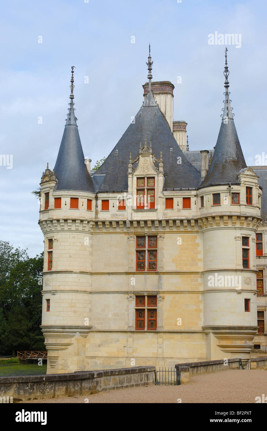 Azay- le- Rideau chateau. Castle of Azay-le-Rideau,built in Renaissance ...