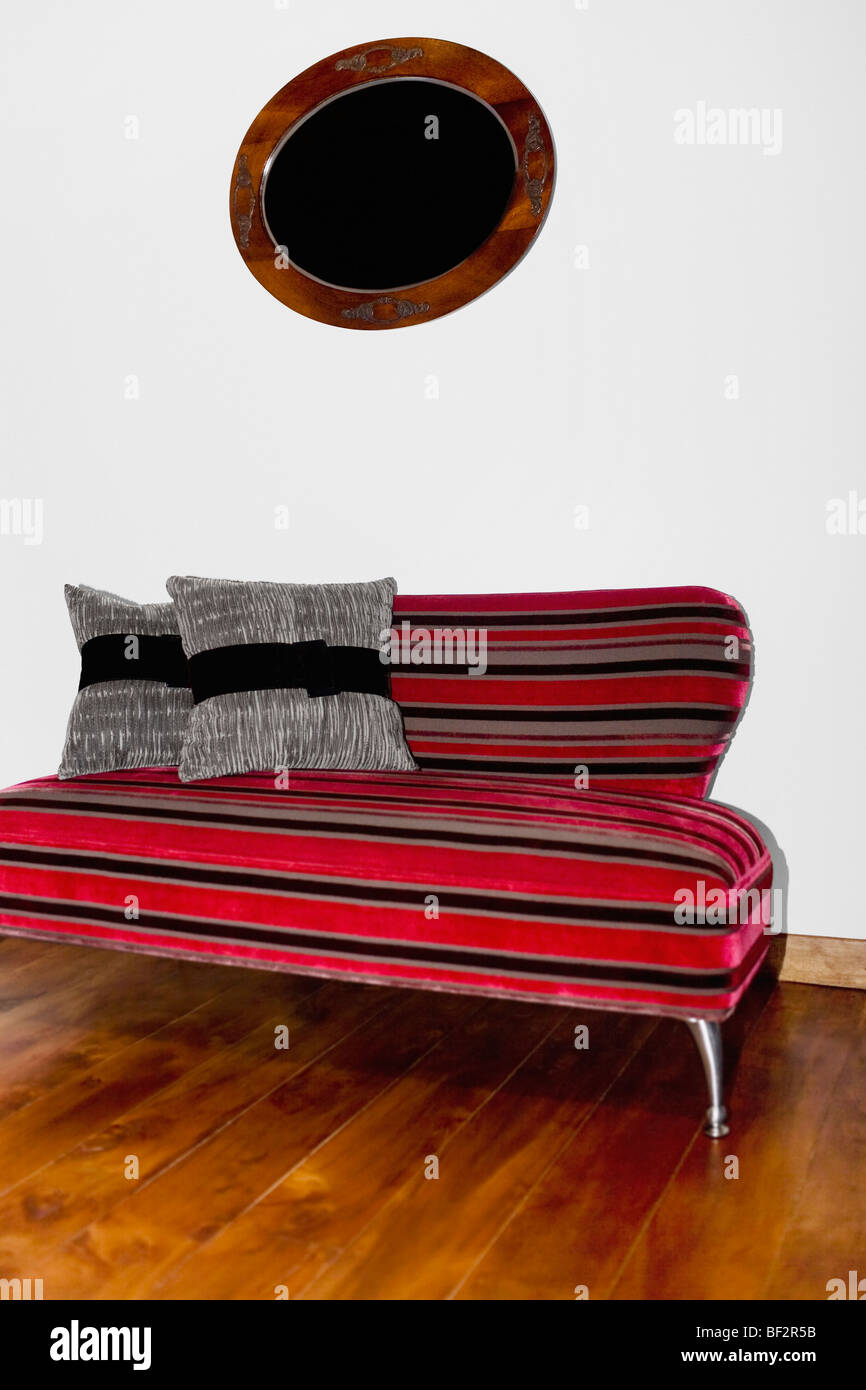 Couch in a living room Stock Photo - Alamy