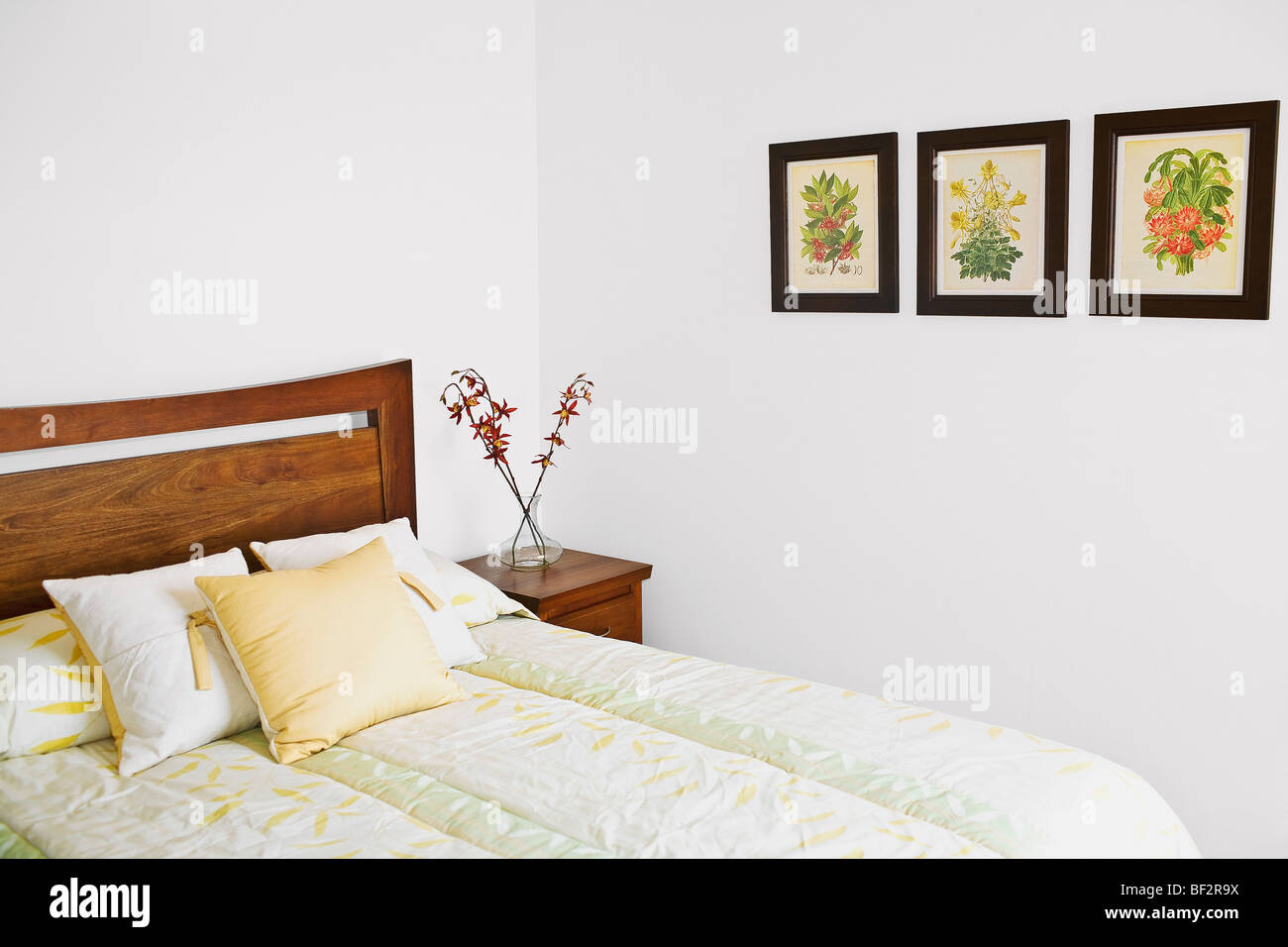 Interiors of a bedroom Stock Photo - Alamy