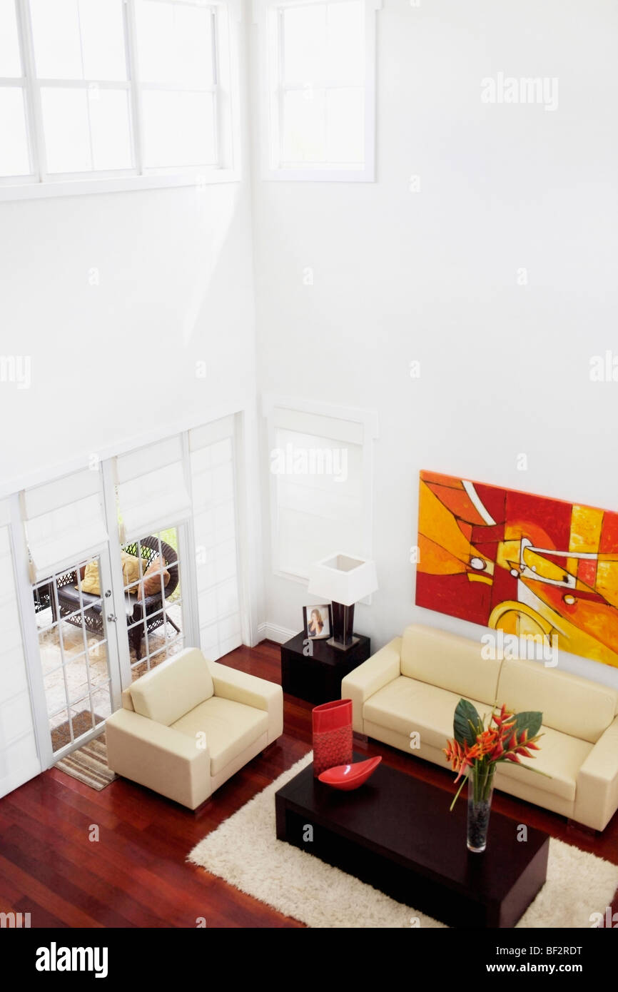 Interiors of a living room Stock Photo - Alamy