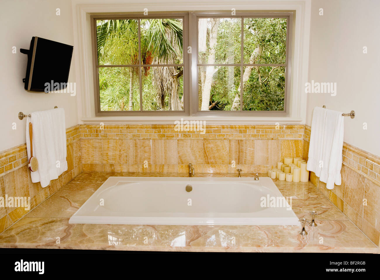 Bathtub in a bathroom Stock Photo - Alamy