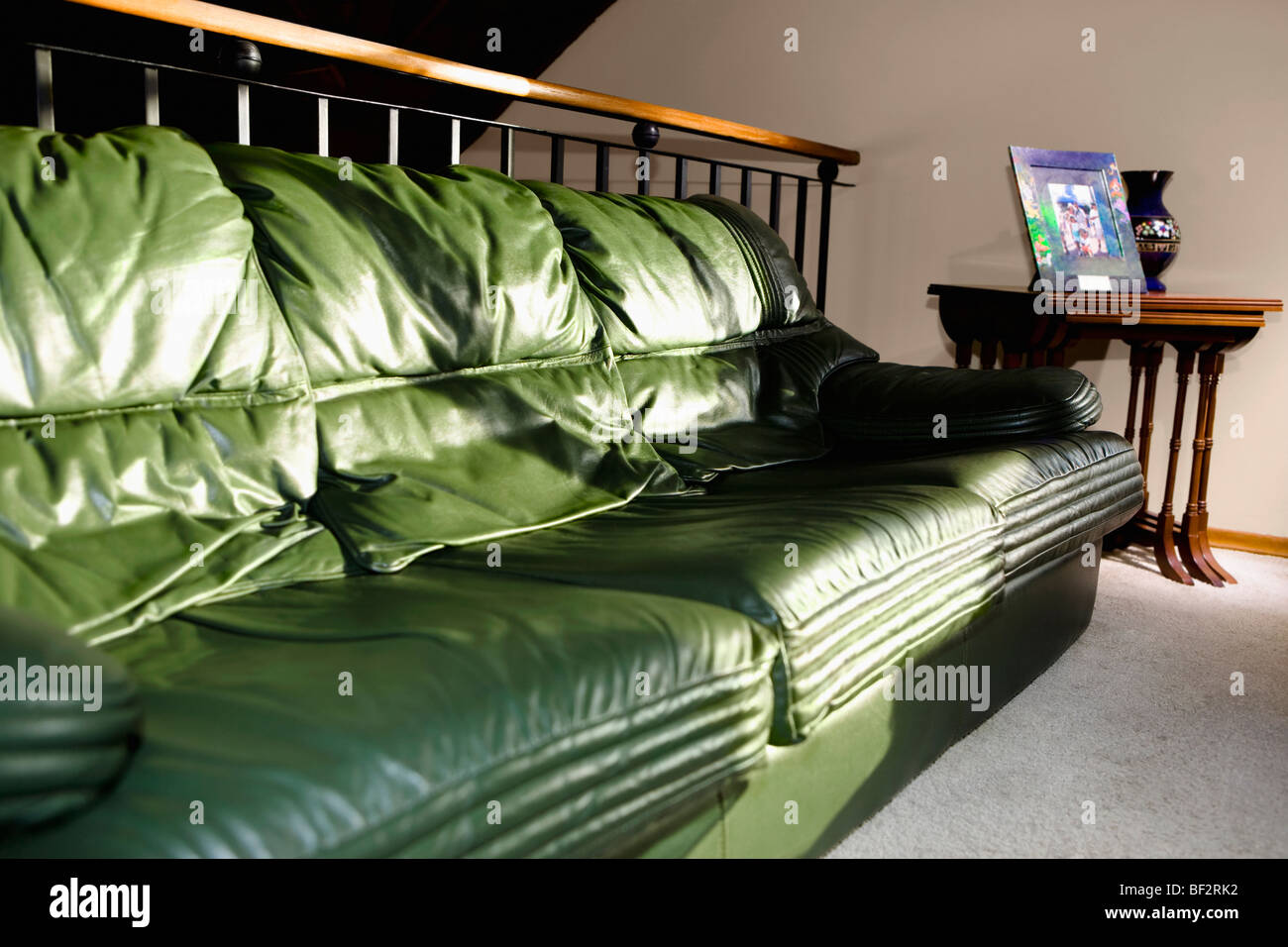 Couch in a living room Stock Photo - Alamy