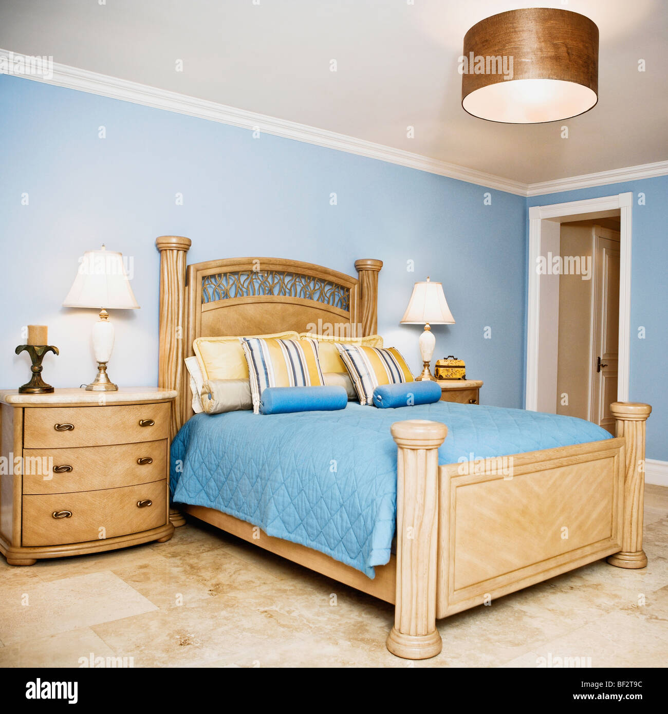 Interiors of a bedroom Stock Photo - Alamy