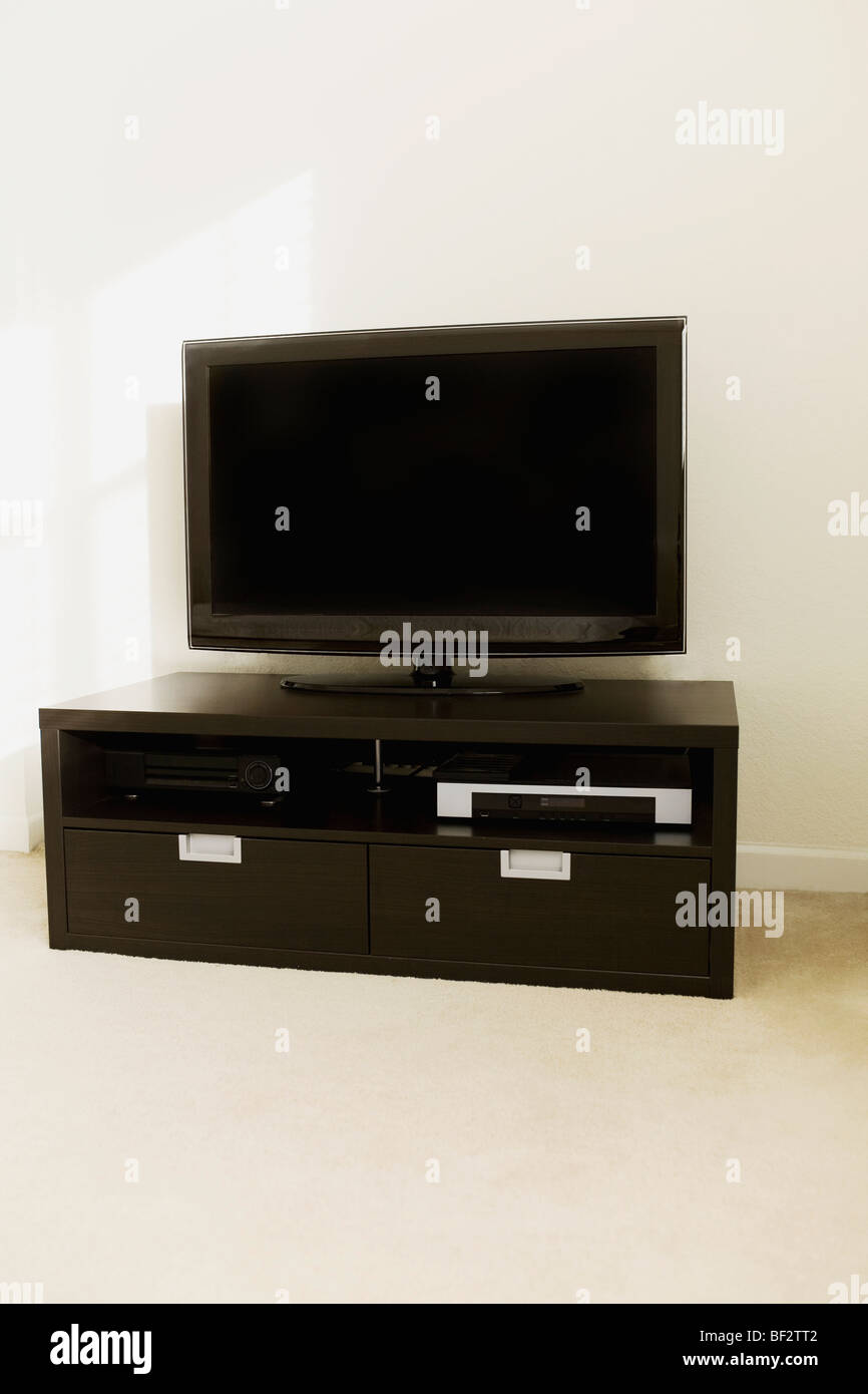 LCD television on a table Stock Photo - Alamy