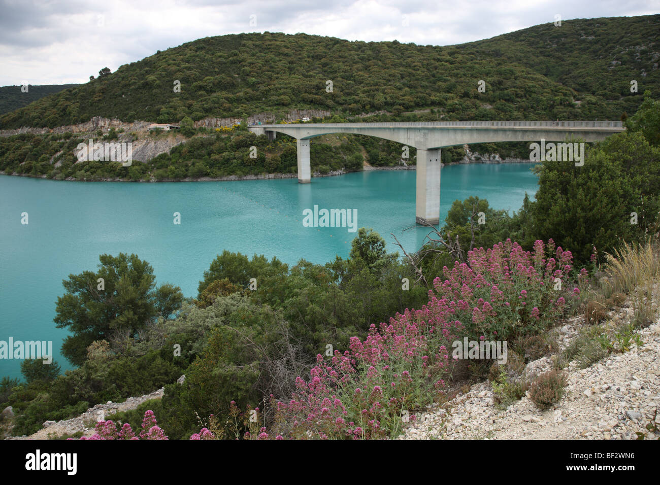 France Verdun River Canyons Lake Stock Photo - Alamy