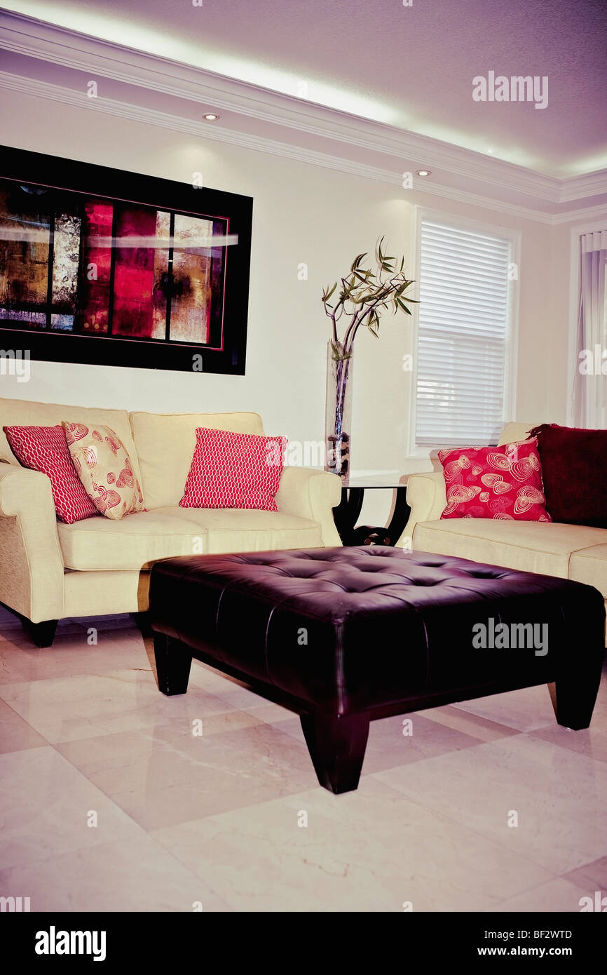 Interiors of a living room Stock Photo - Alamy