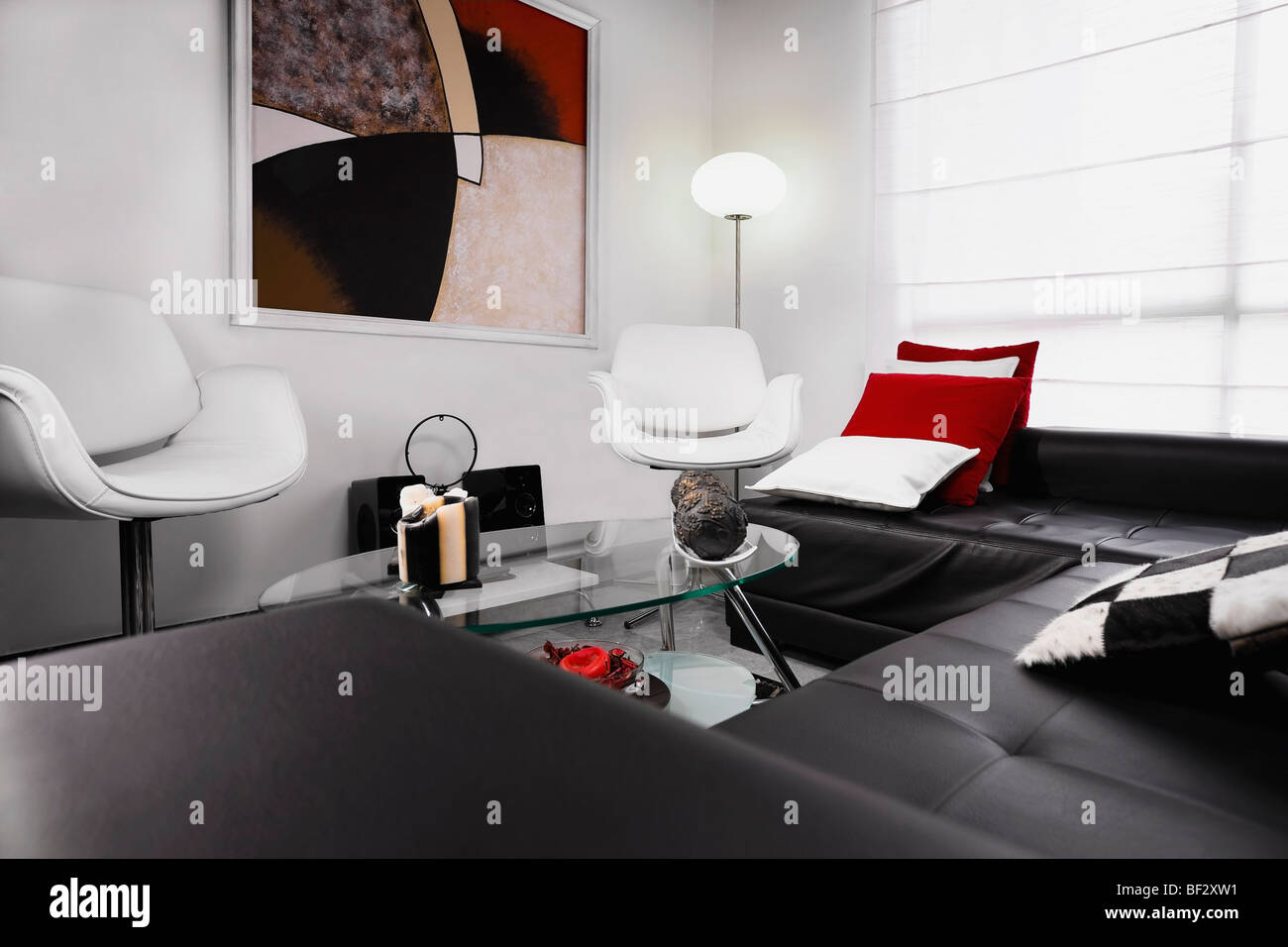 Interiors of a living room Stock Photo - Alamy